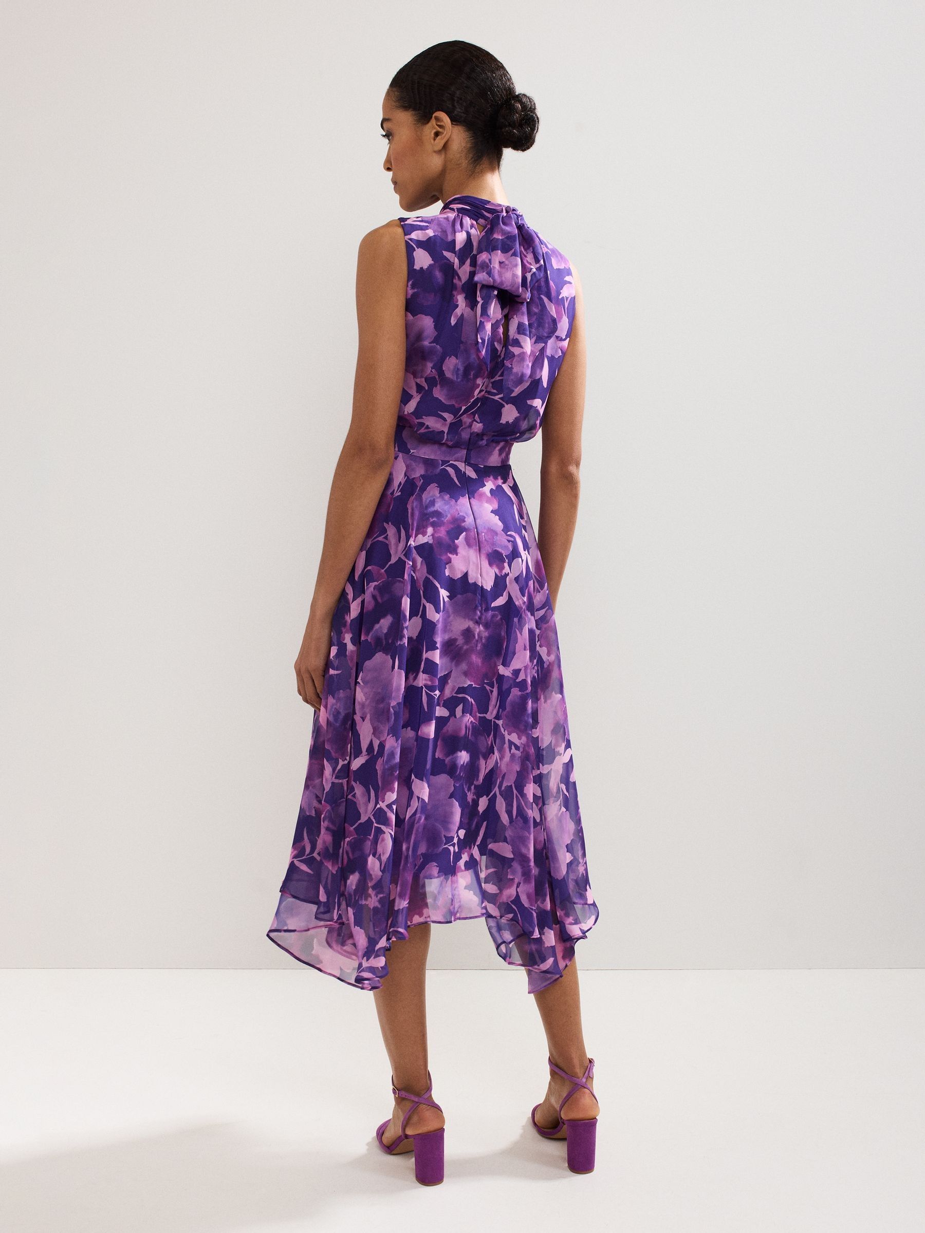 Buy Phase Eight Purple Lucinda Spot Dress from the Next UK online shop