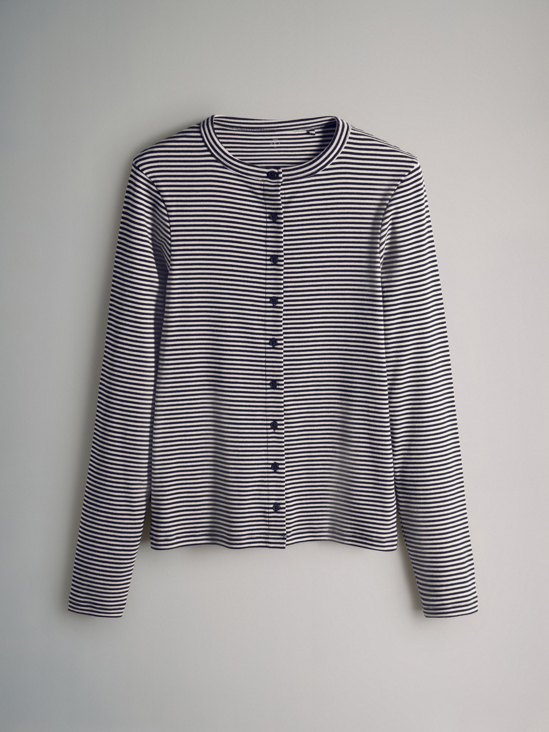 Buy The Set 2 Pack Button Through Long Sleeve Top and Drawstring Trousers Co-Ord Set Stripe from ...