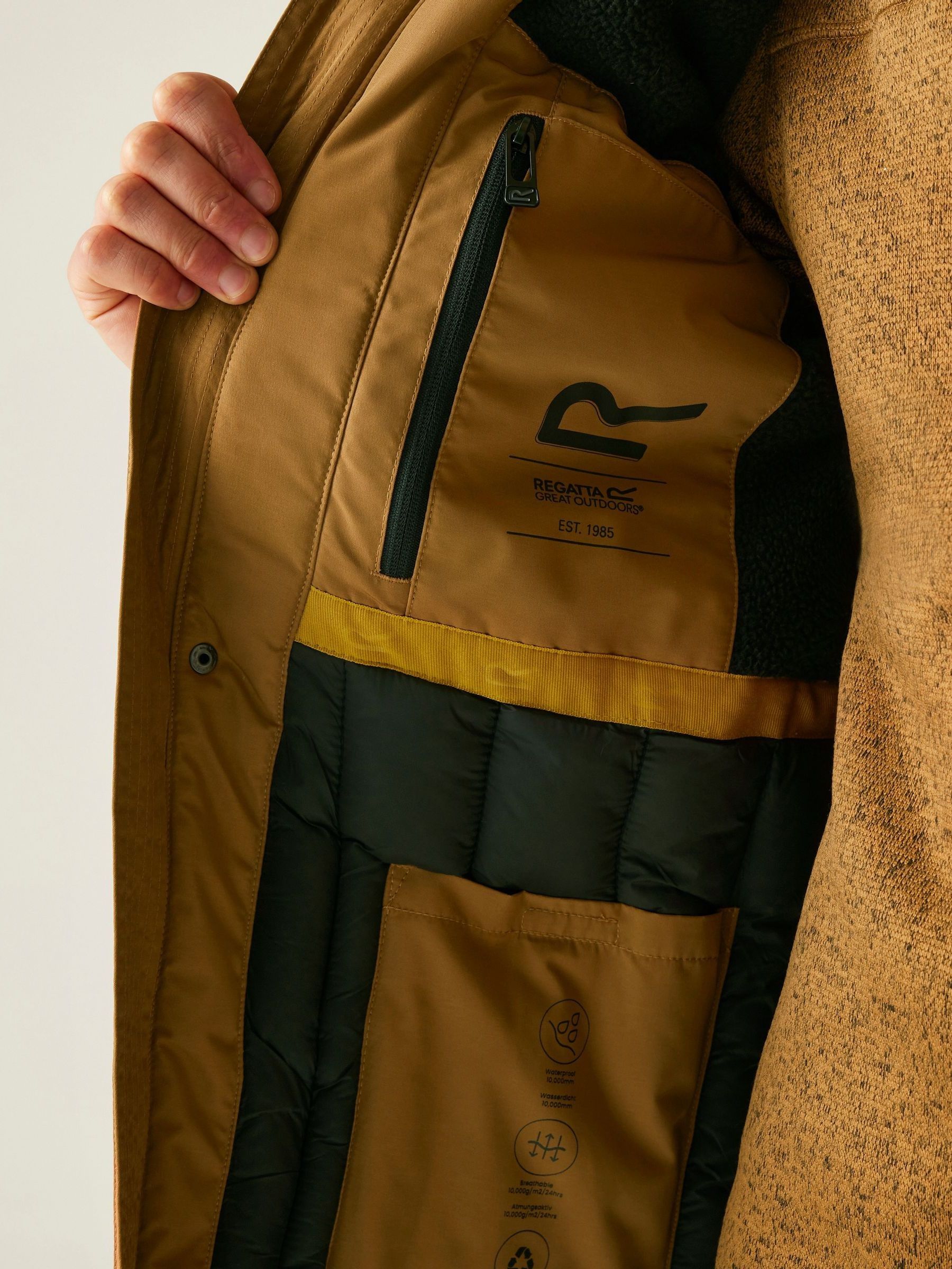 Buy Regatta Yellow Marron Heavyweight Waterproof Jacket from the Next ...