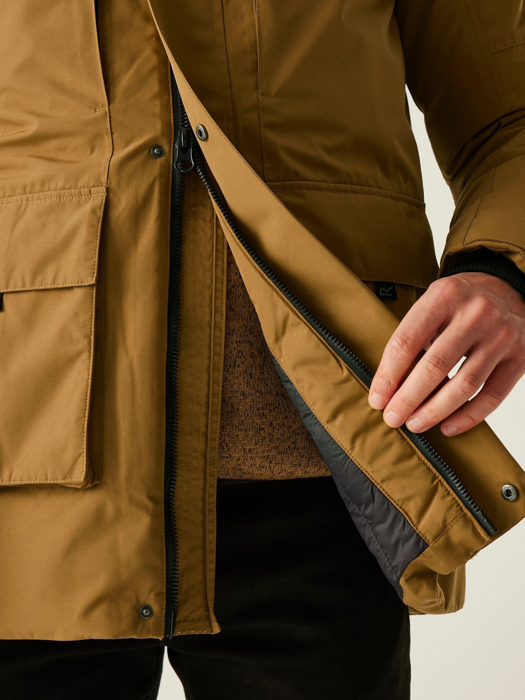 Buy Regatta Yellow Marron Heavyweight Waterproof Jacket from the Next ...
