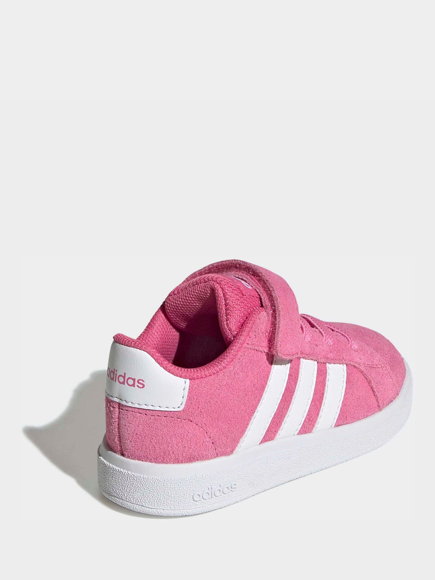 Buy adidas Pink Grand Court 2.0 Elastic Lace Infant Trainers from Next ...