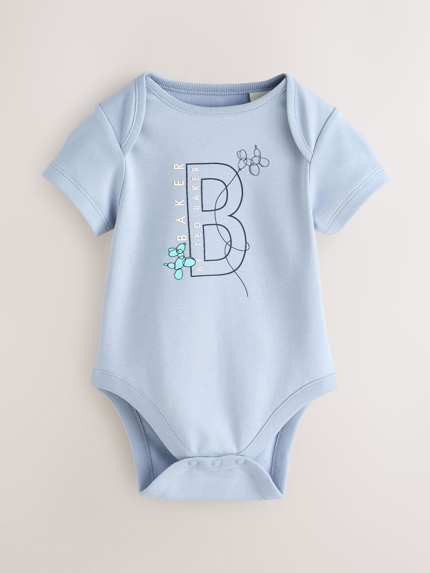 Buy Baker by Ted Baker Blue 3 Pack Short Sleeve Bodysuits from the Next ...