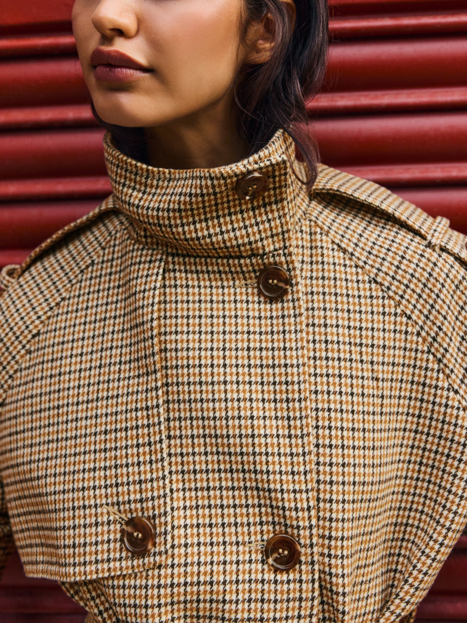 Buy Friends Like These Funnel Neck Belted Jacket from Next Israel