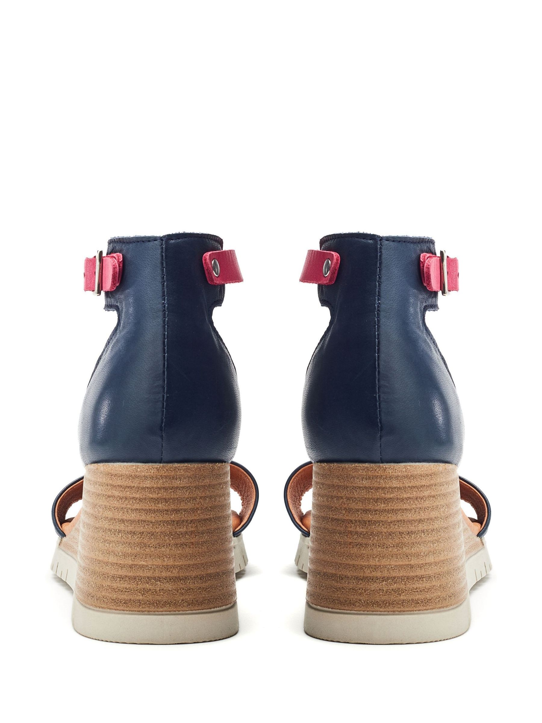 Buy Blue - Moda in Pelle Karia Two Part Wedge Sandals from Next Netherlands