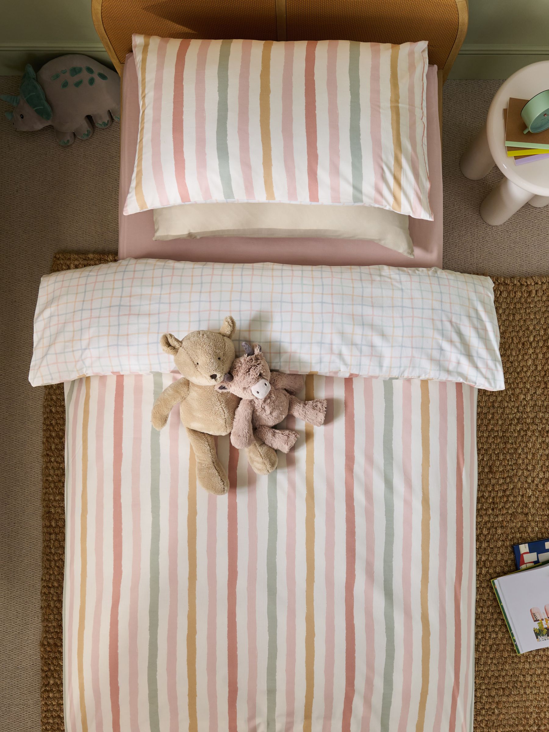 Buy Neutral Scandi Grid Duvet Cover and Pillowcase Set from the Next UK ...