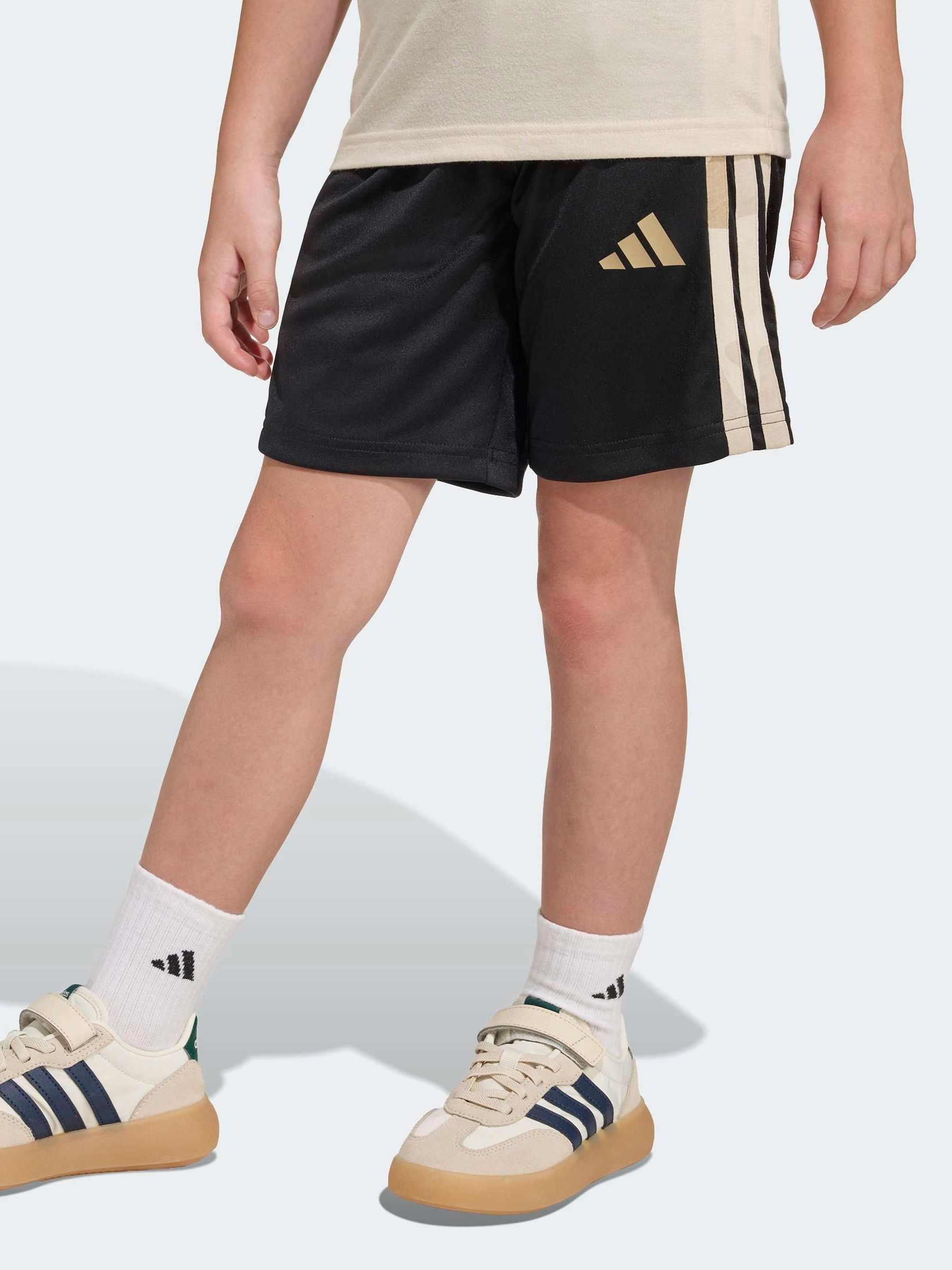 Buy adidas Brown Train Essentials Camo Logo Infant Kids T-Shirt and ...