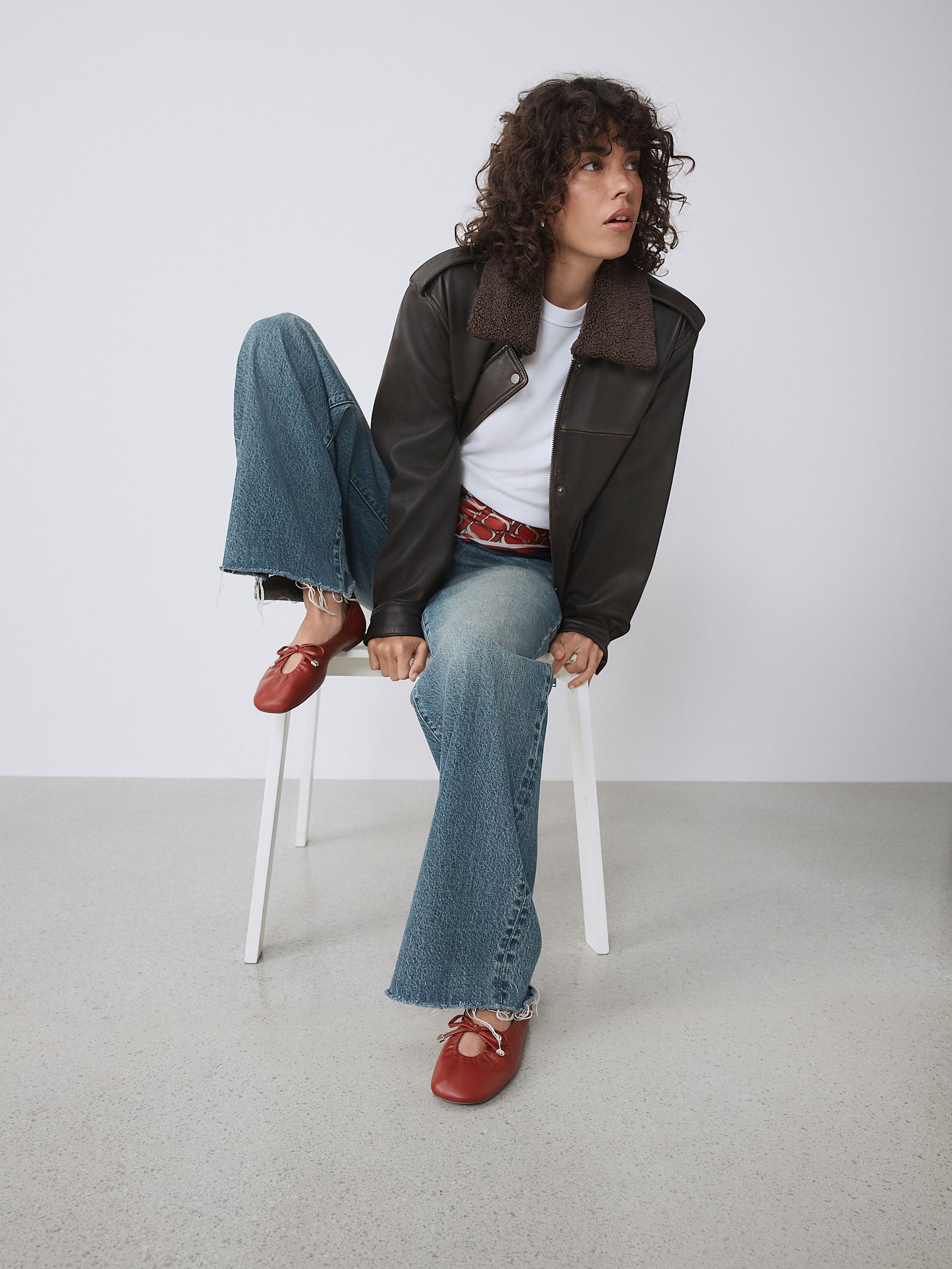 Buy Red Forever Comfort® Tie Up Round Toe Ballet Flats from the Next UK ...