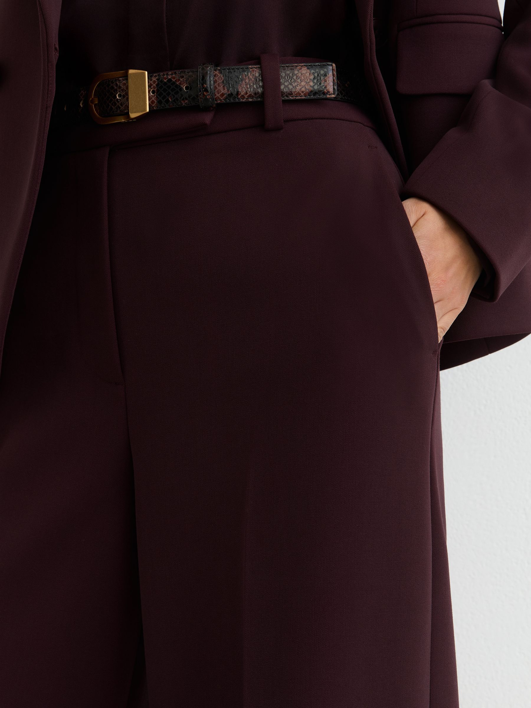 Buy Reiss Berry Gabi Petite Wide-Leg Suit Trousers from the Next UK ...