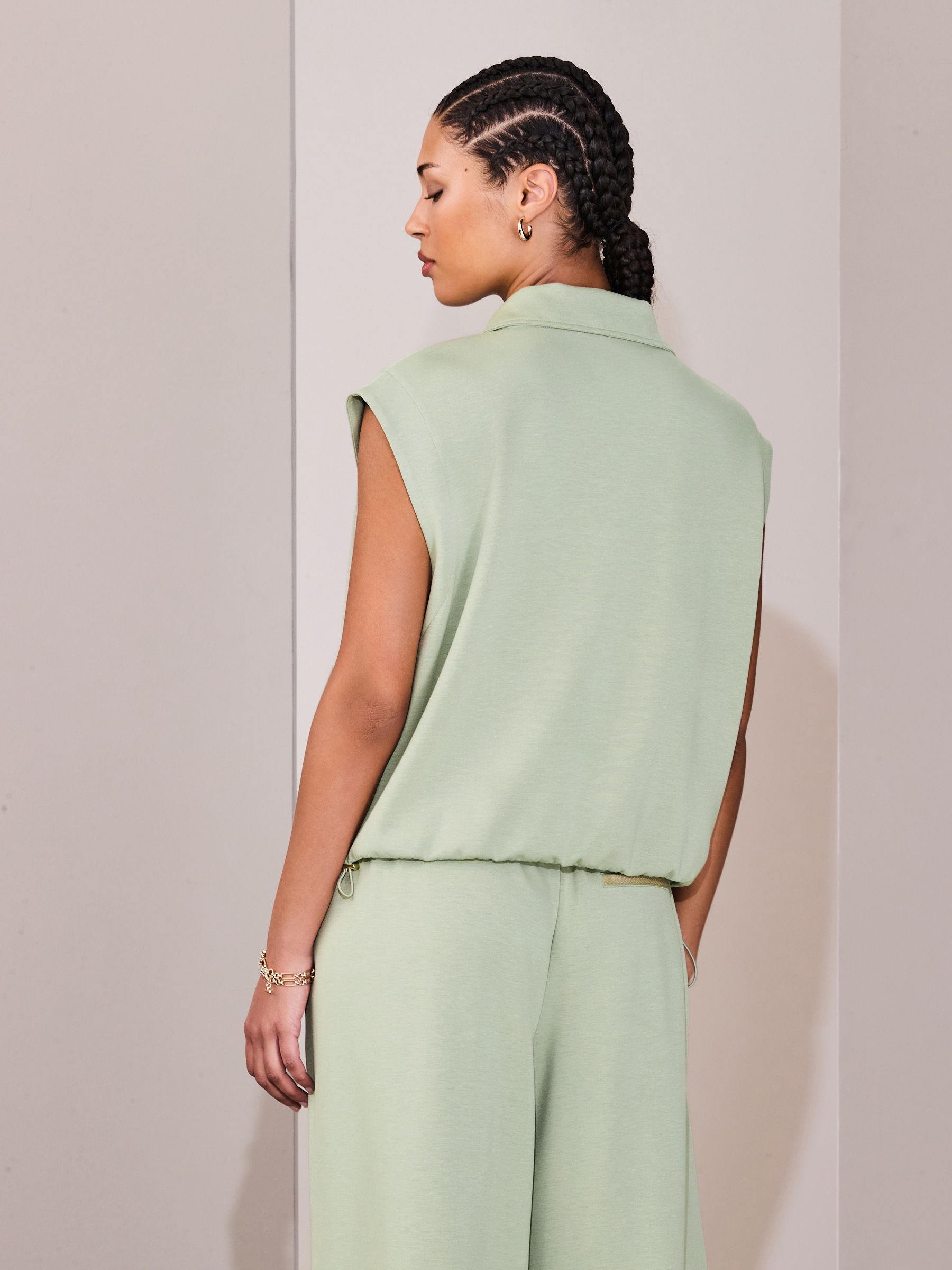 Buy Sage Green Viscose Slinky Utility Jacket from Next Portugal