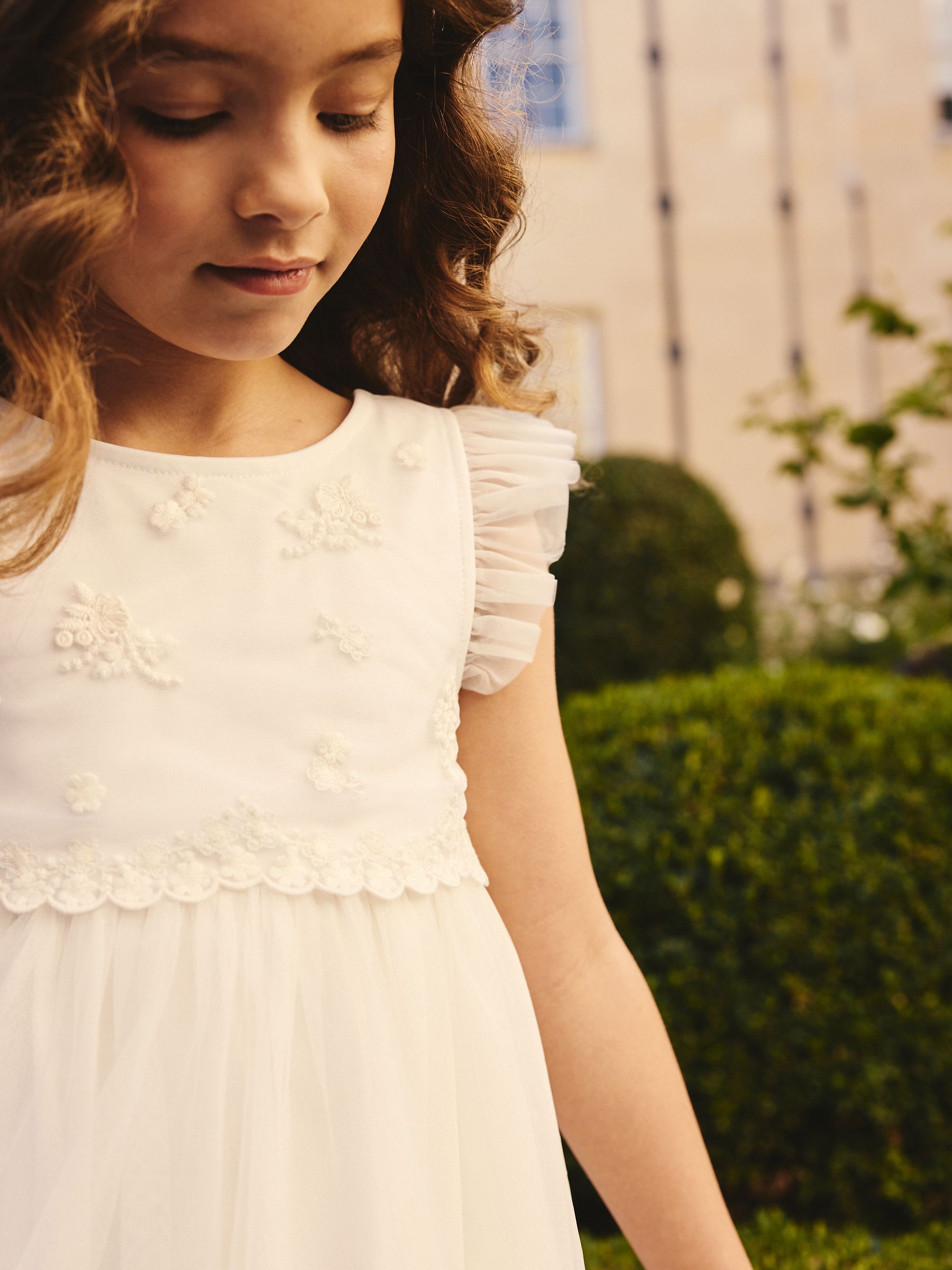 Buy White Mesh Flower Girl Dress (3-16yrs) from the Next UK online shop