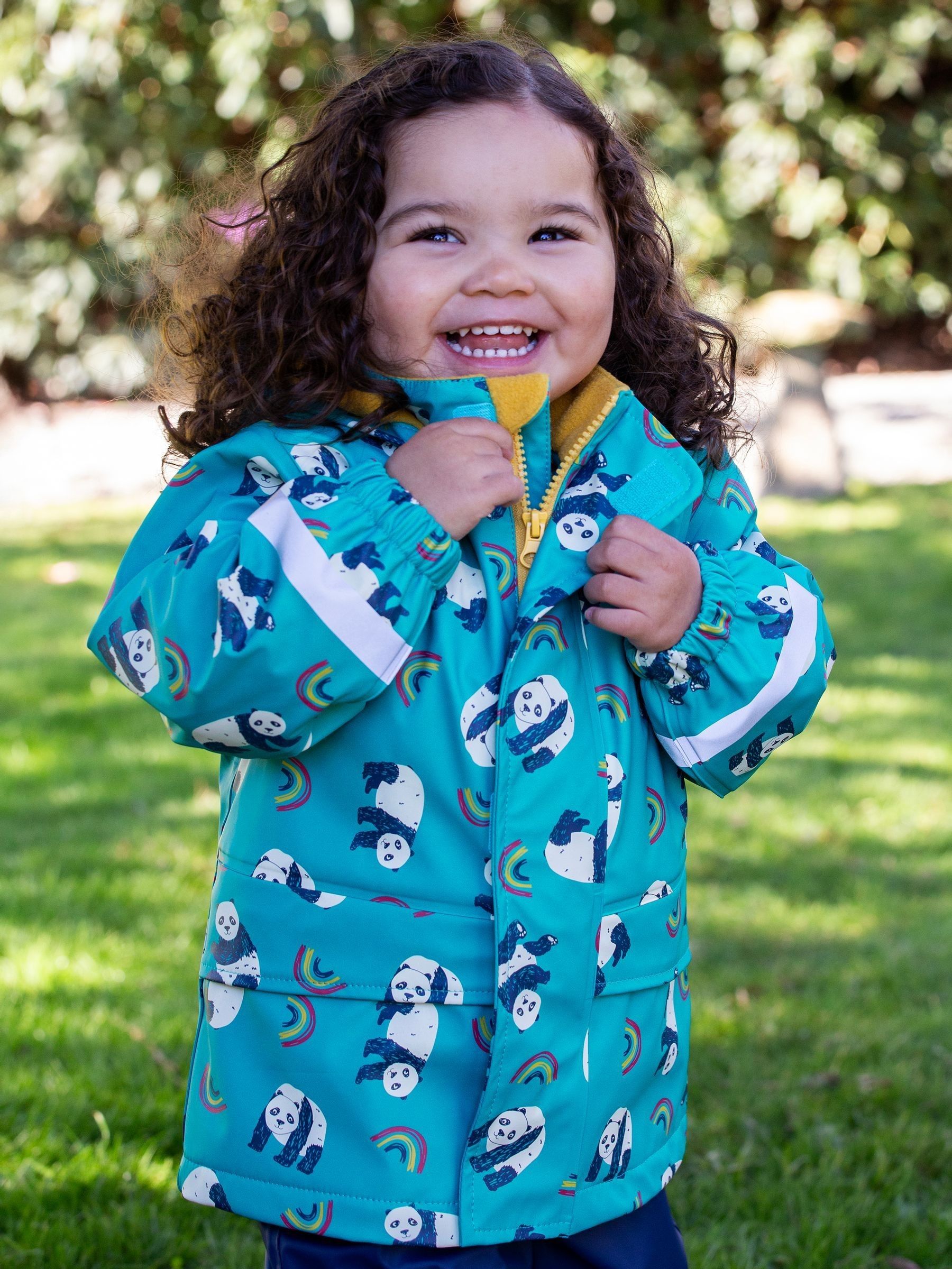 Buy Frugi Light Blue Printed Puddle Buster Coat from the Next UK online ...