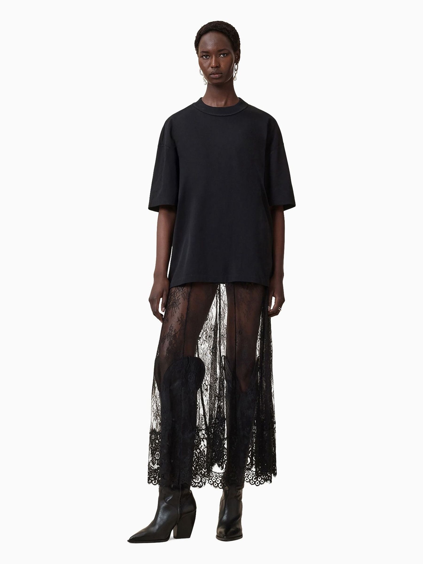 Buy AllSaints Black Arran Lace Skirt from Next South Africa
