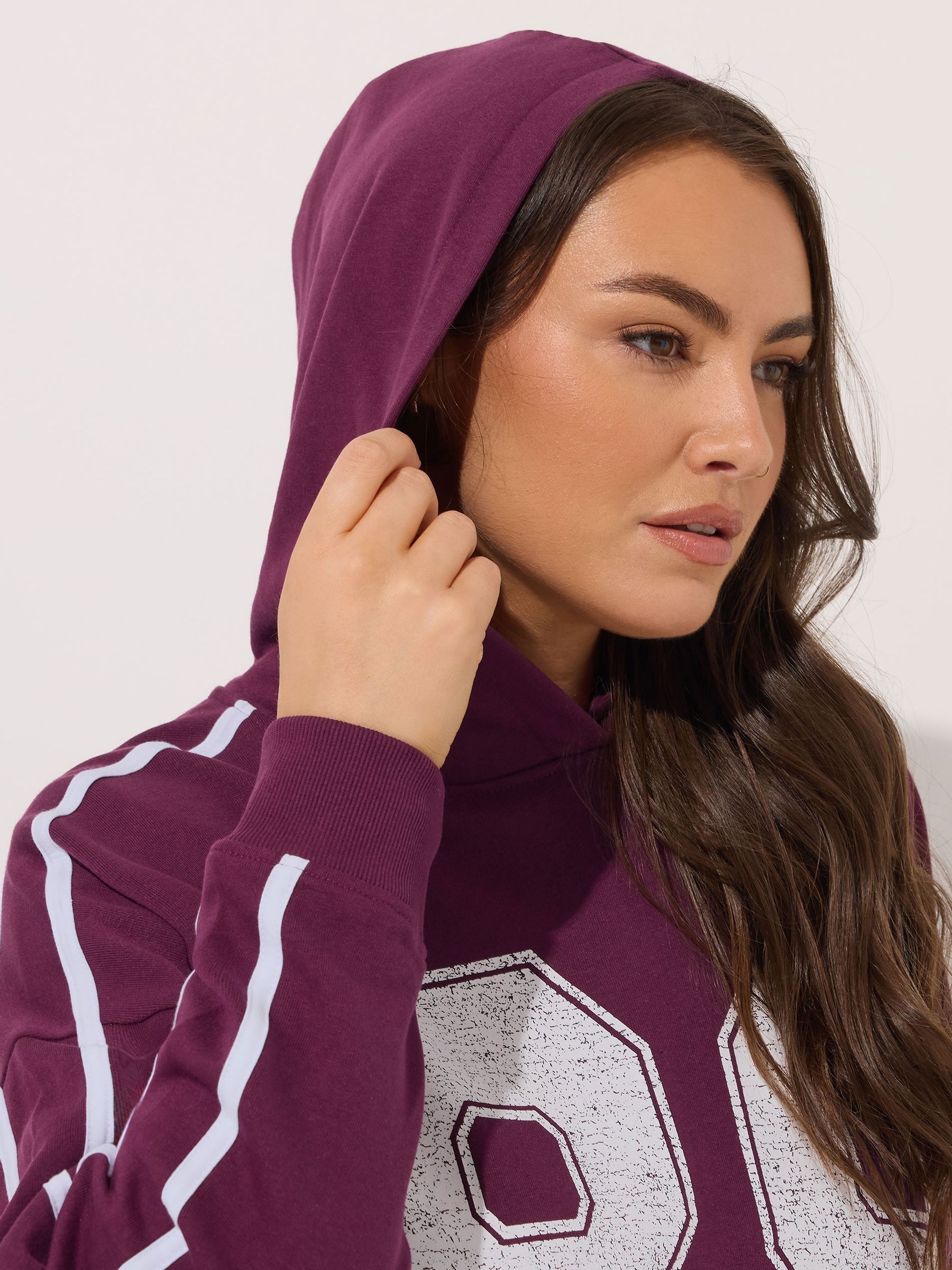 Buy Yours Curve Purple 89 Hoodie from Next Kuwait