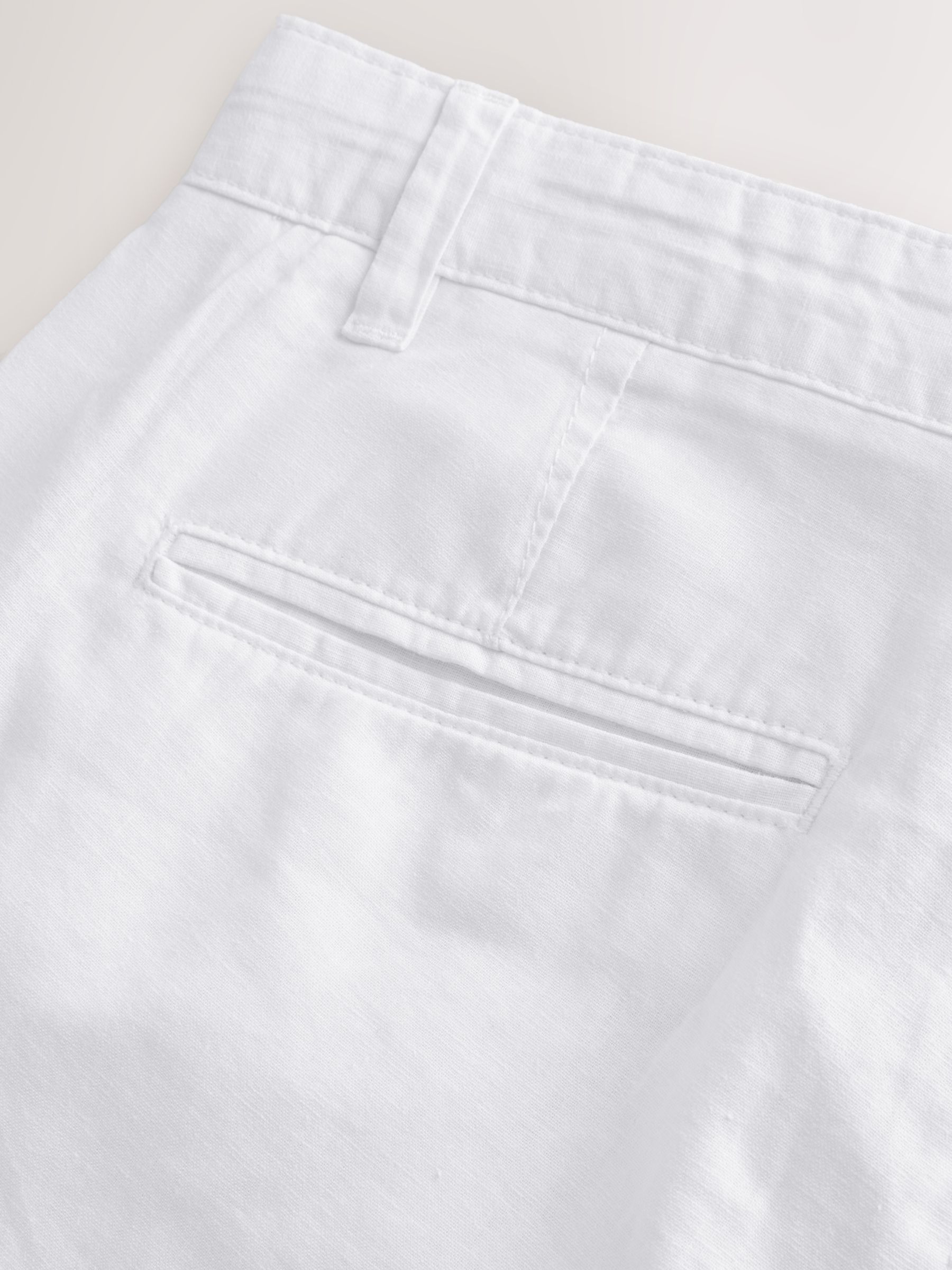 Buy White Linen Blend Trousers from the Next UK online shop