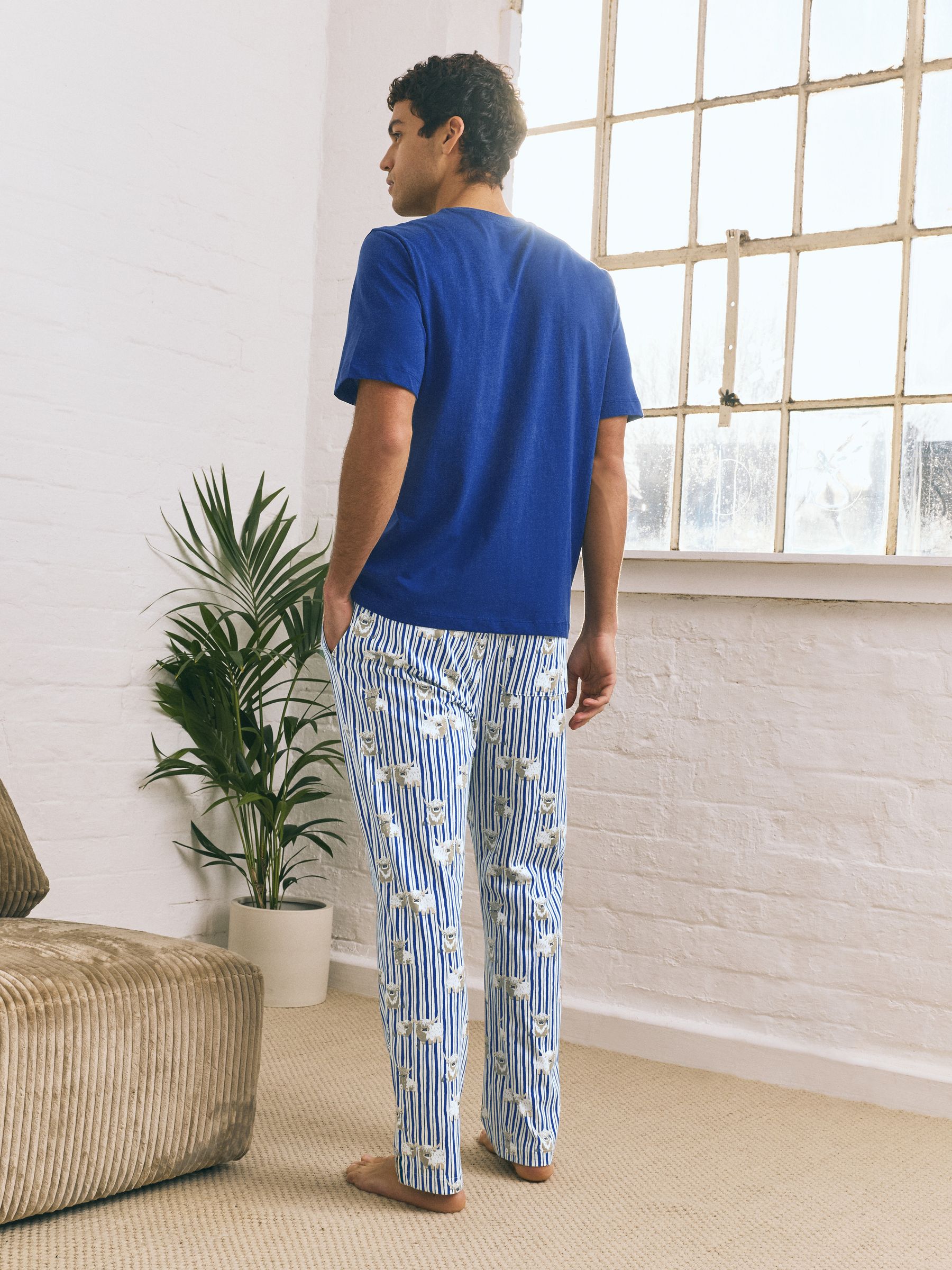 Buy Blue Hamish the Highland Cow Jersey Short Sleeve Pyjamas Set from ...