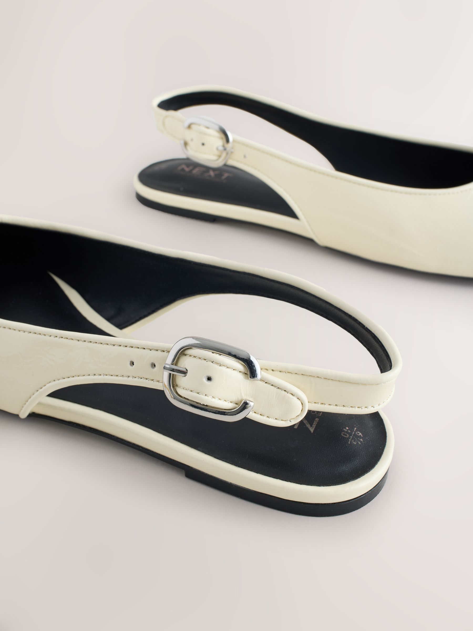 Buy Bone Forever Comfort® Round Toe Slingback Flats from Next Israel