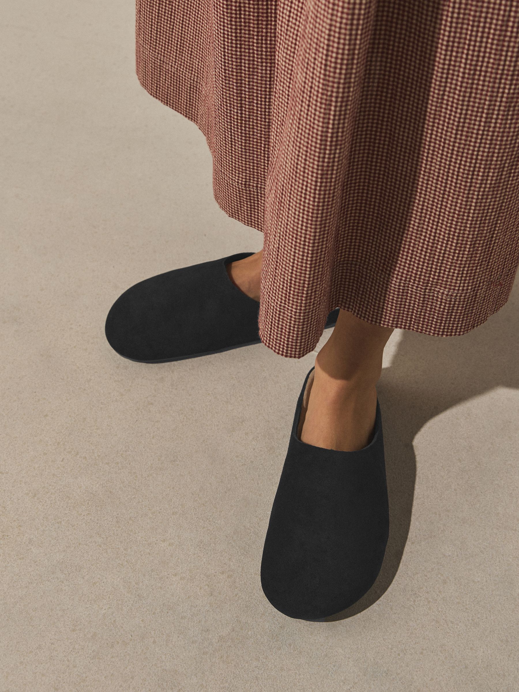 Buy Black Forever Comfort® Leather Footbed Clogs from Next Kuwait