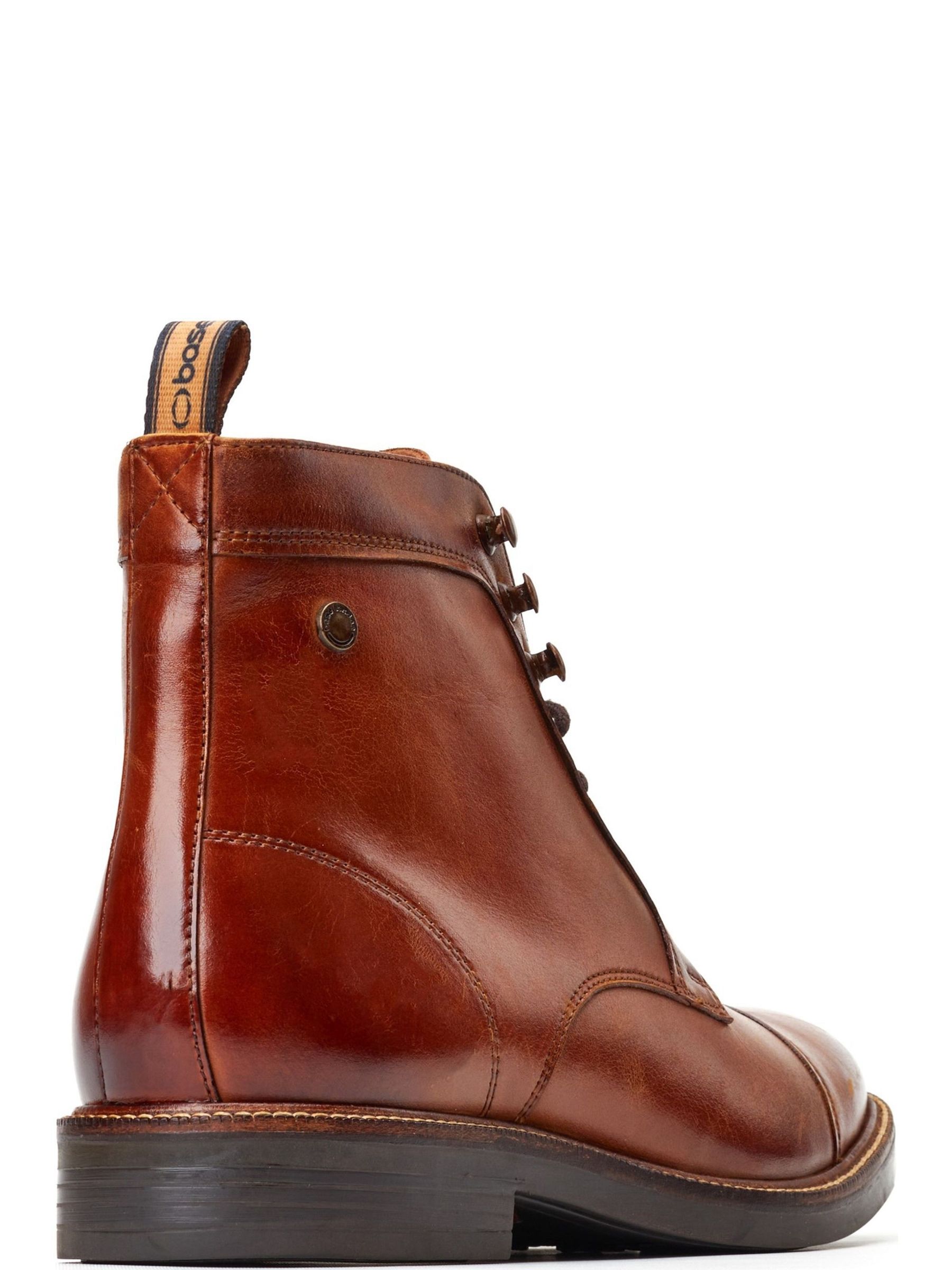 Buy Base London Burnt Tan Brown Plymouth Toe Cap Boot from Next Australia