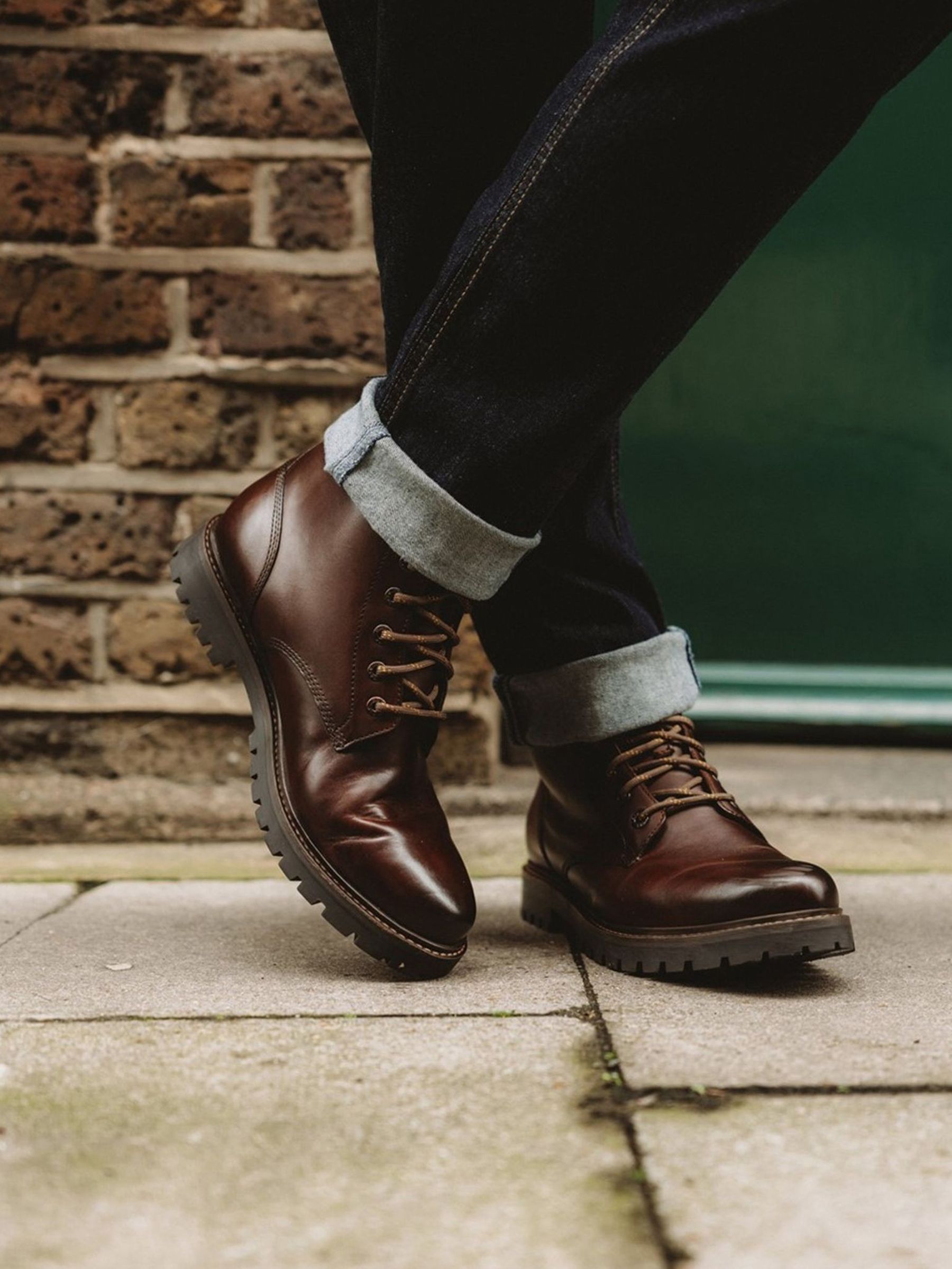Buy Base London Brown Nickel 7 Eyelet Boot from the Next UK online shop