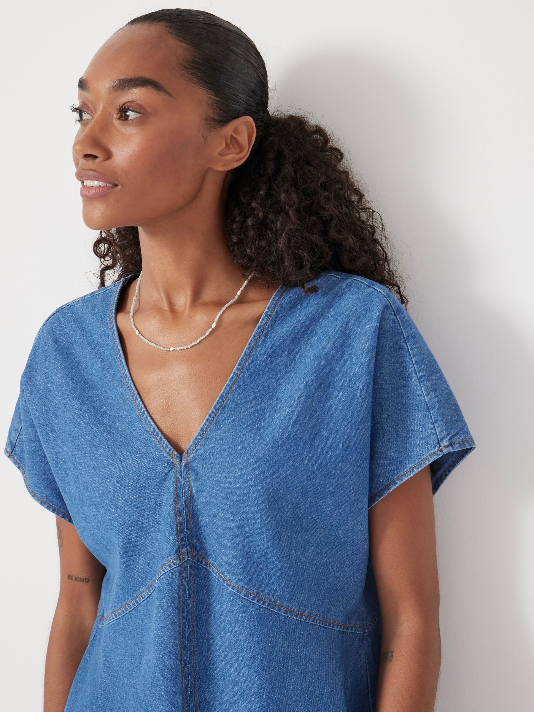 Buy Hush Blue Grace Air Flow V-Neck Maxi Dress from the Next UK online shop