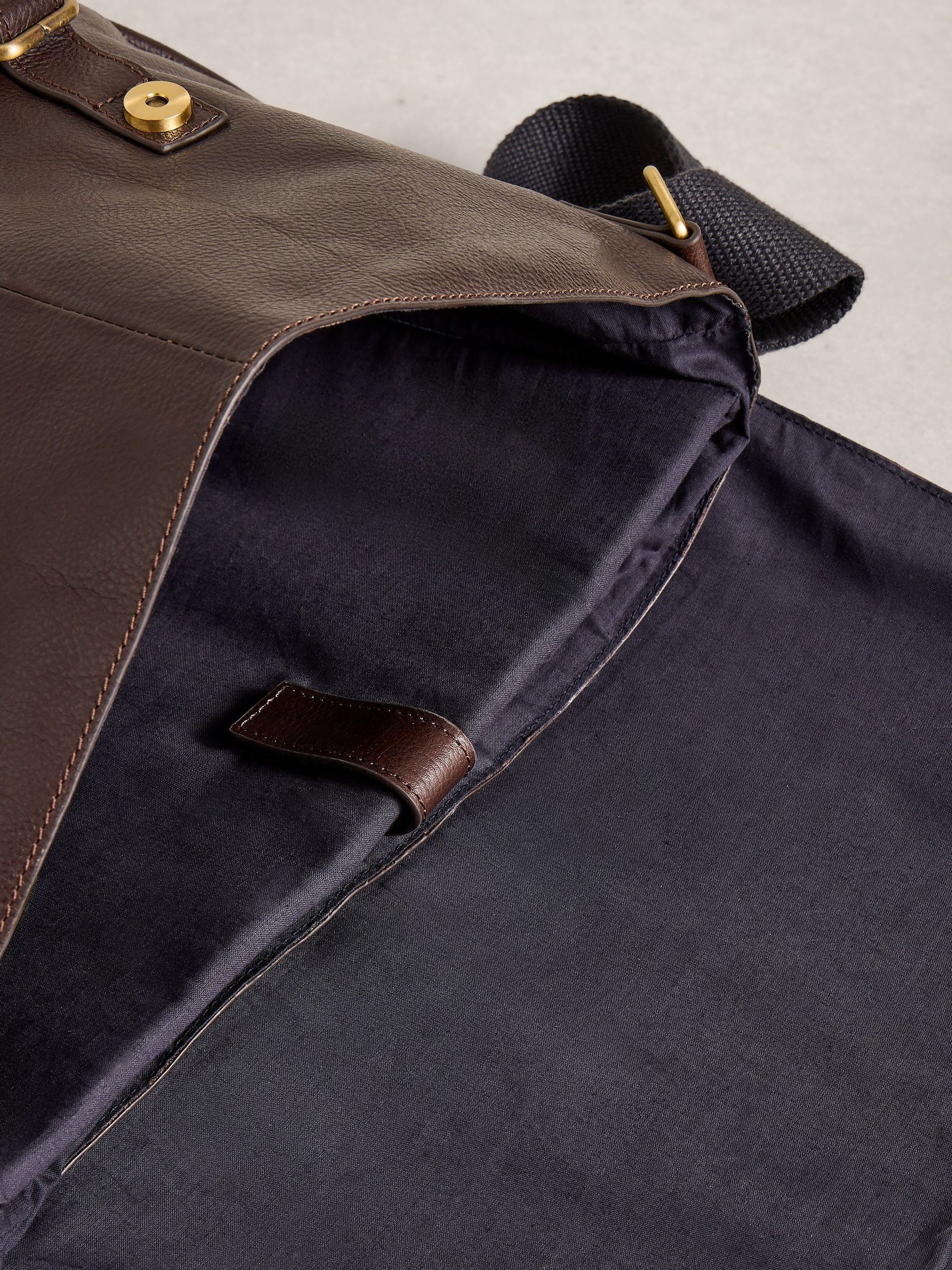 Buy White Stuff Brown Connor Leather Messenger Bag from Next Czech Republic
