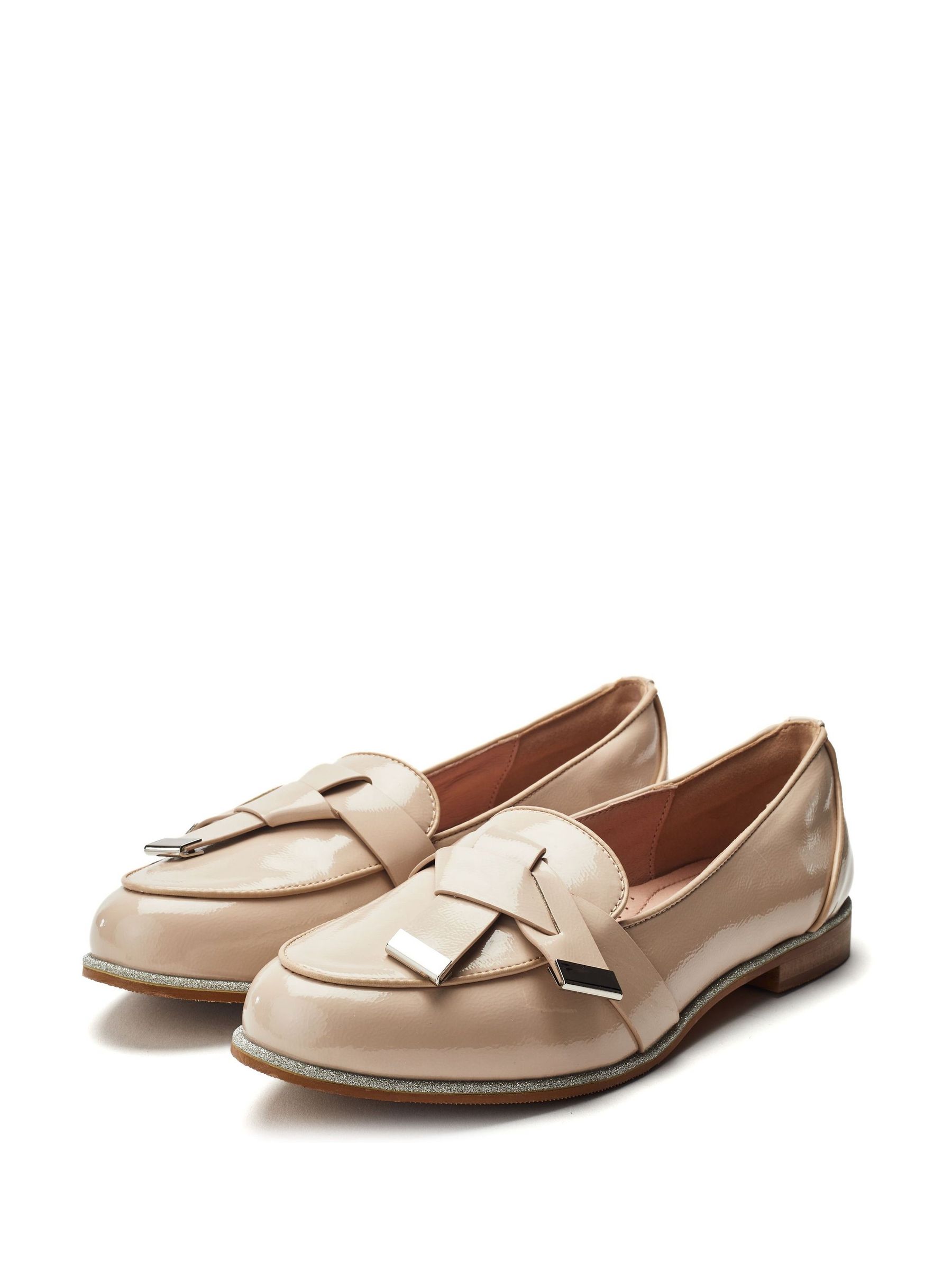 Buy Moda in Pelle Natural Fedell Glitz Rand Smart Comfort Loafers from ...