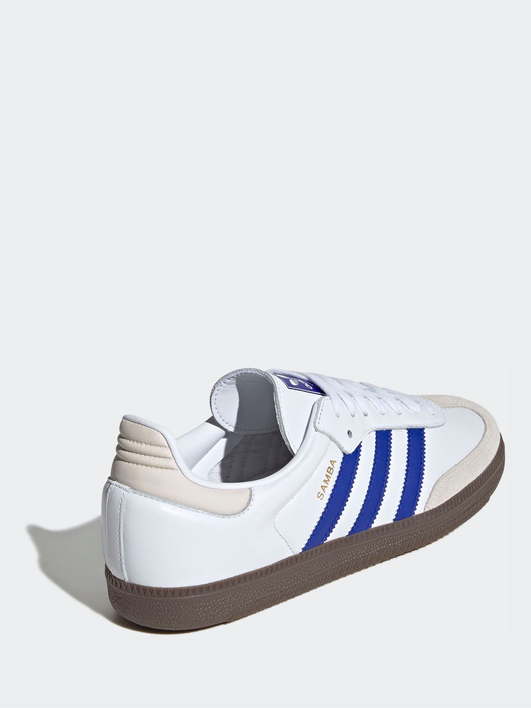 Buy adidas Originals White/Blue Samba Trainers from Next South Africa