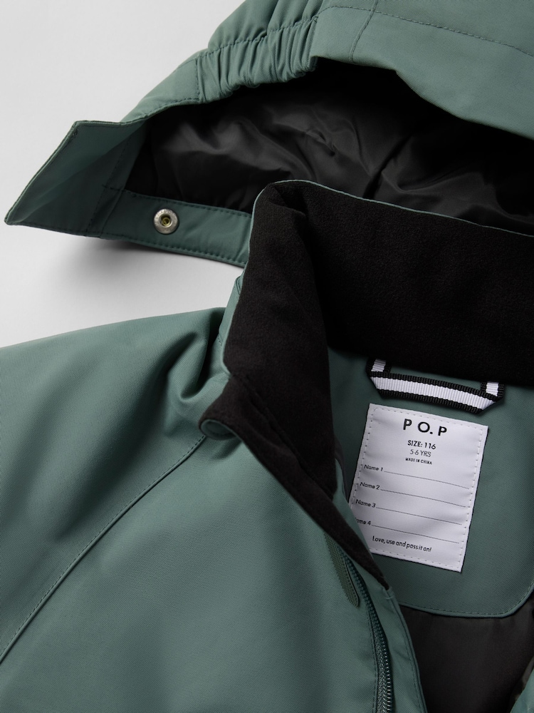 Buy Polarn O. Pyret Green Waterproof Padded Ski Jacket from Next Czech ...