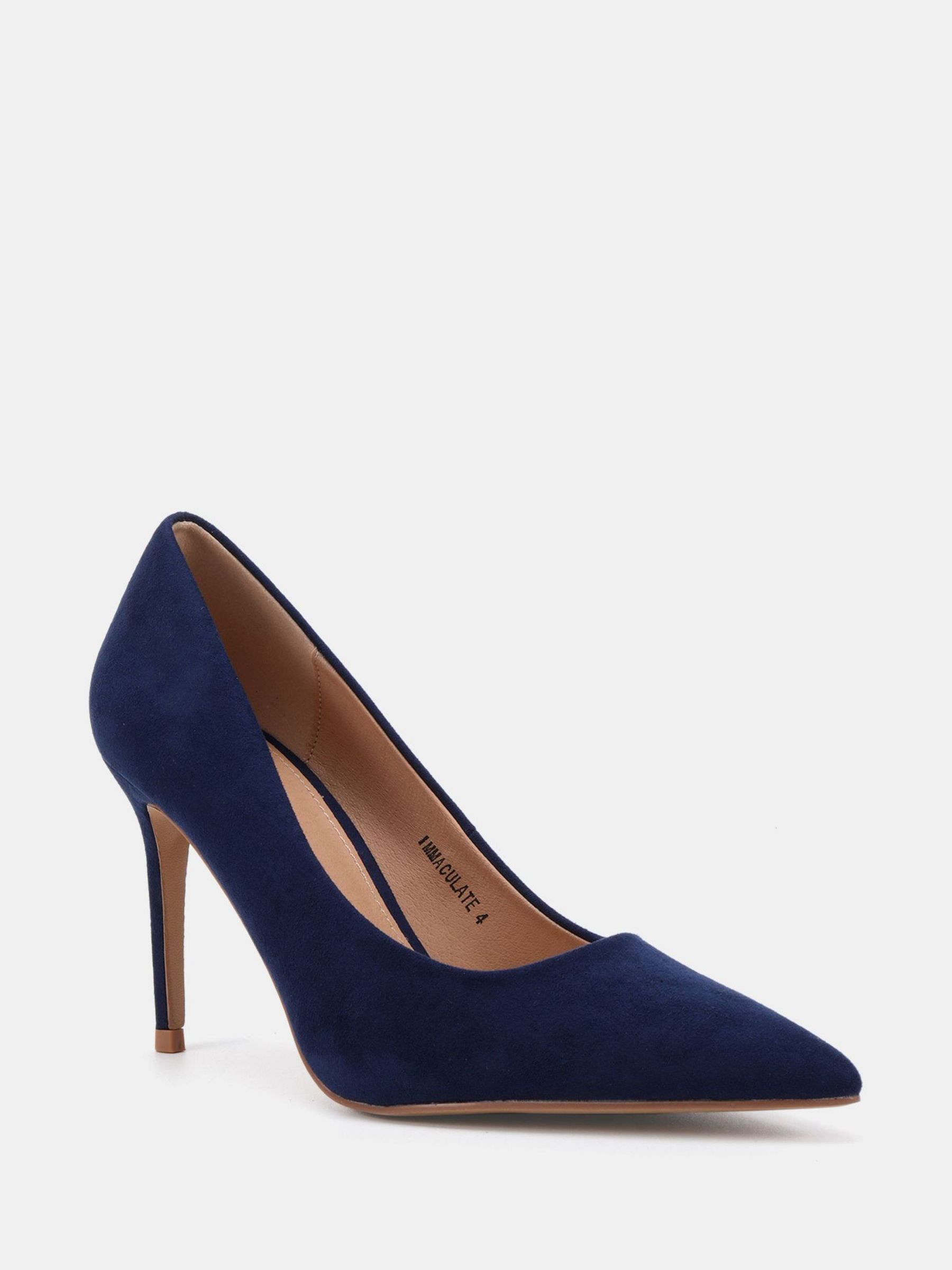 Buy Novo Blue Microsuede Immaculate Point Court Shoe from the Next UK ...