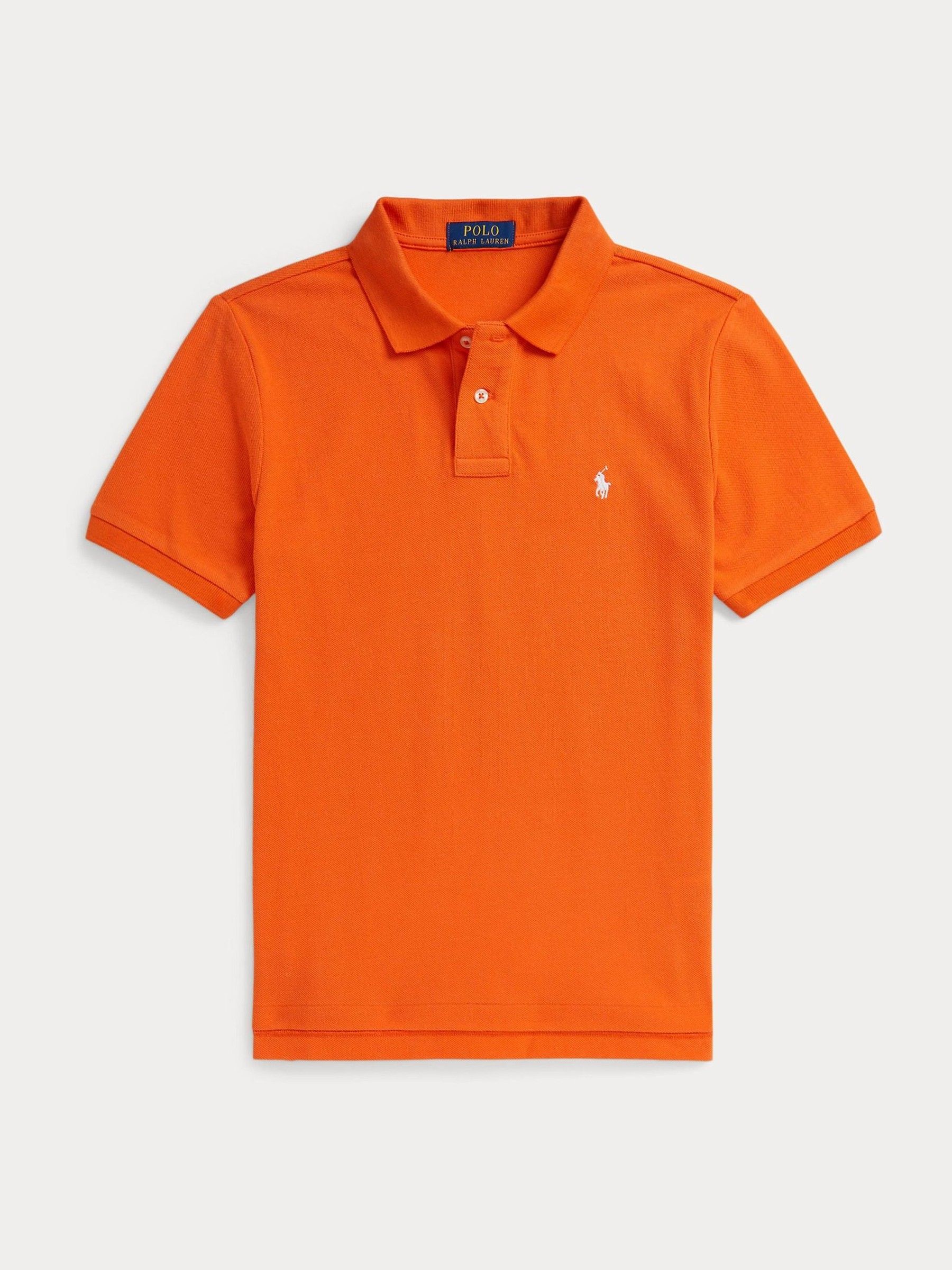 Buy Polo Ralph Lauren Orange Boys Pique Polo Shirt from Next USA