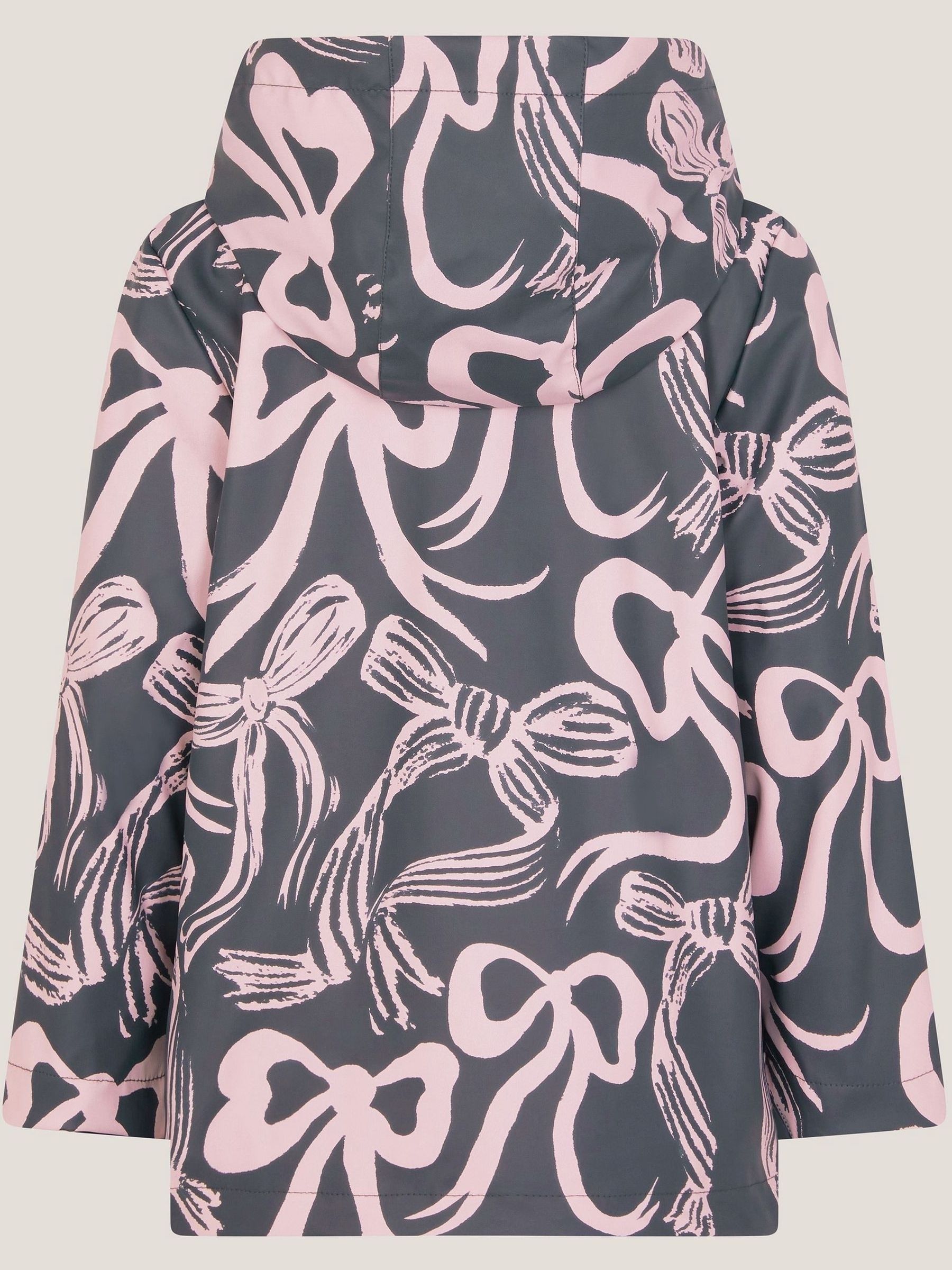 Buy Monsoon Blue Bow Print Rain Coat from Next Israel