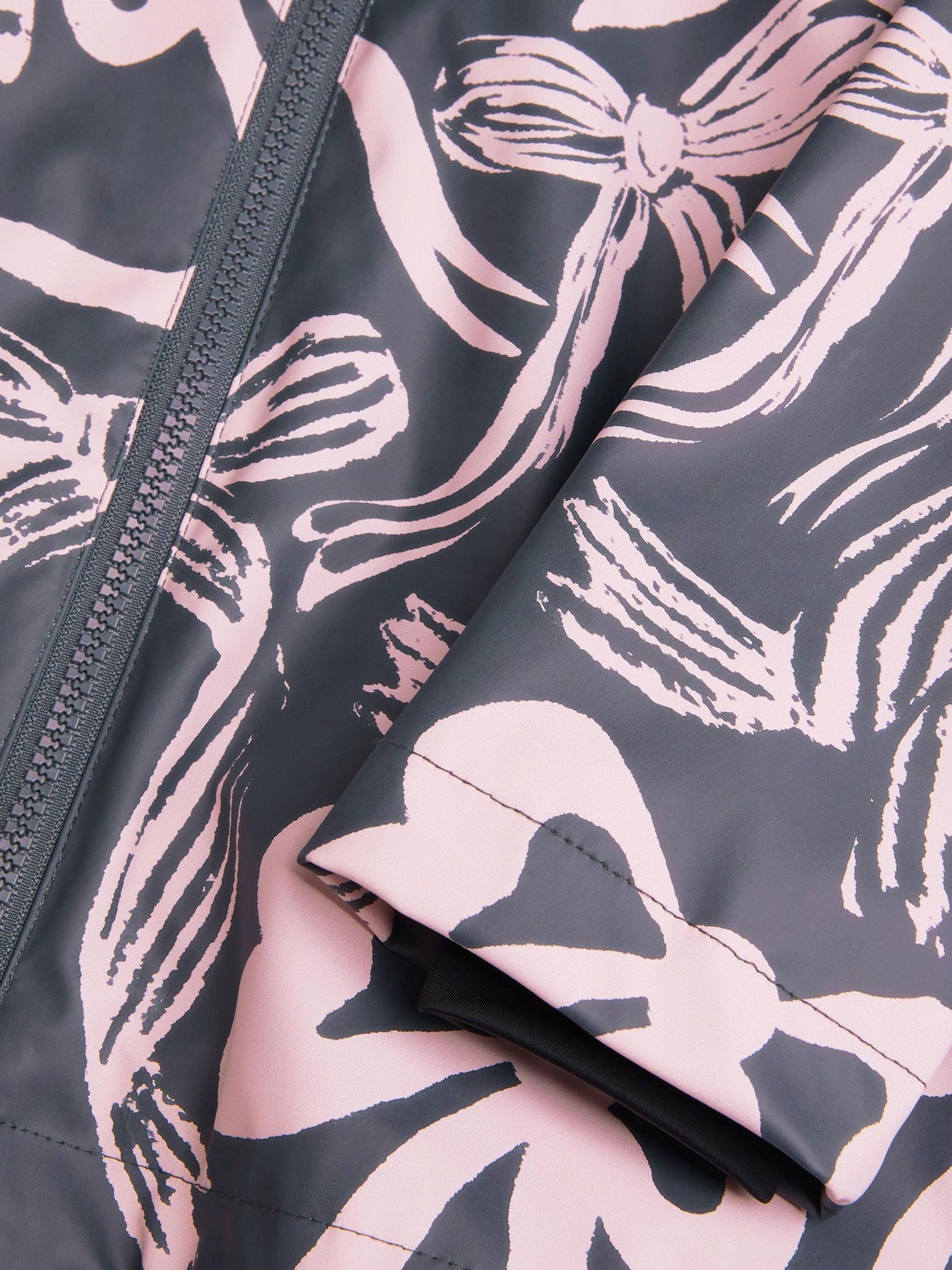 Buy Monsoon Blue Bow Print Rain Coat from Next Israel