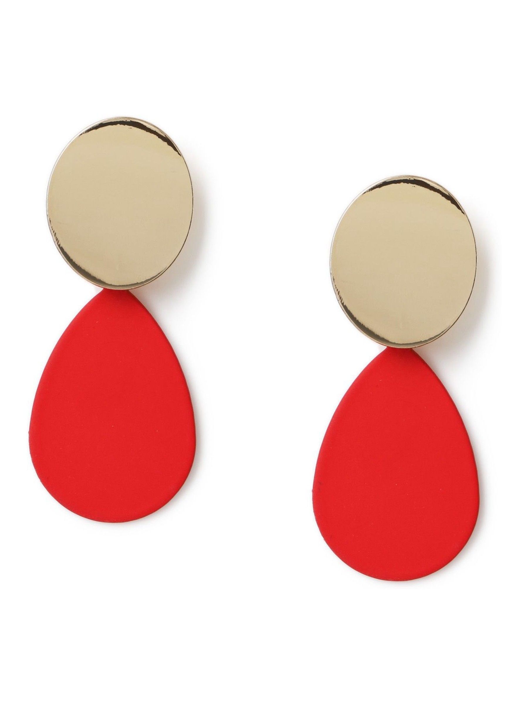 Buy Aela Red Matte Oval Drop Earrings from Next South Africa