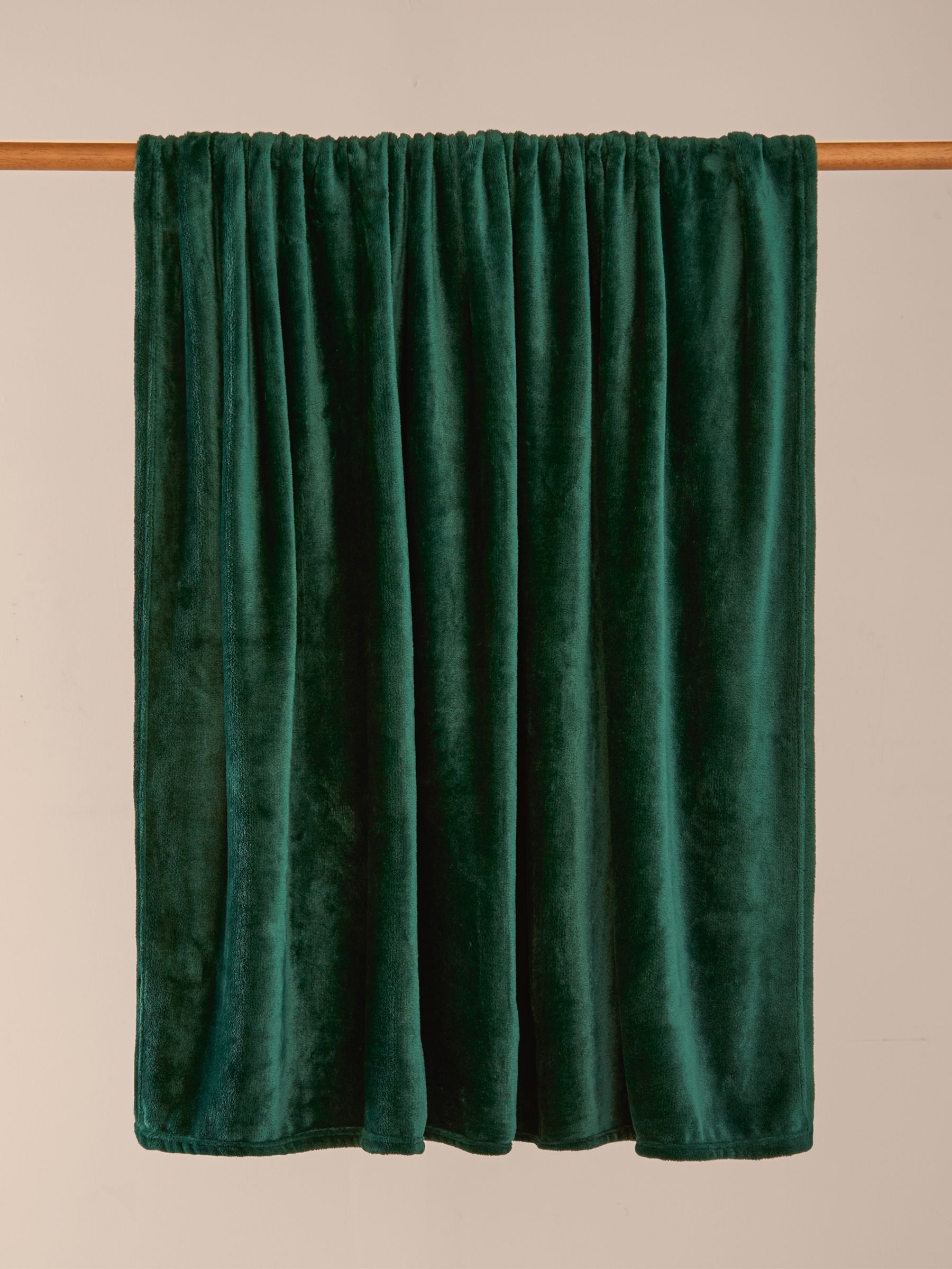 Buy Furn Emerald Green Harrow Fleece Throw from the Next UK online shop