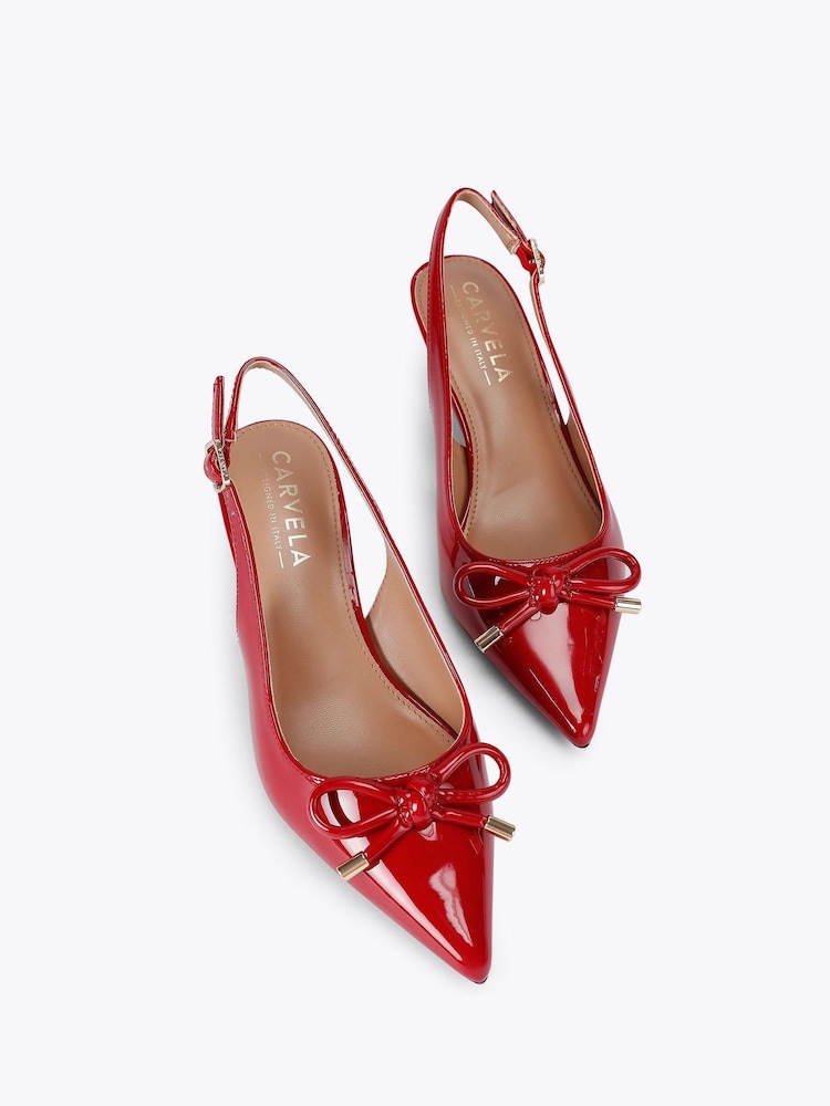 Buy Carvela Red Alina Bow Slingback Shoes from Next Belgium