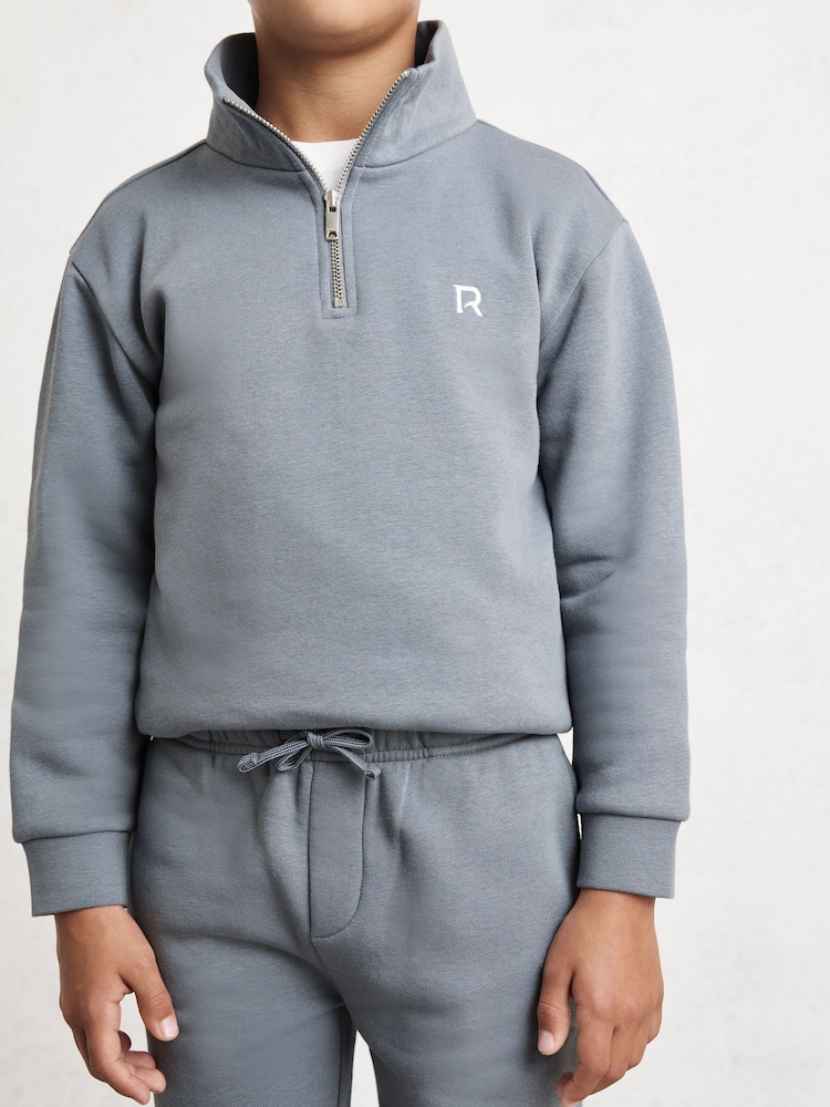 Buy Reiss Airforce Blue Sulley 13-14 yrs Half-Zip Logo Tracksuit Set ...