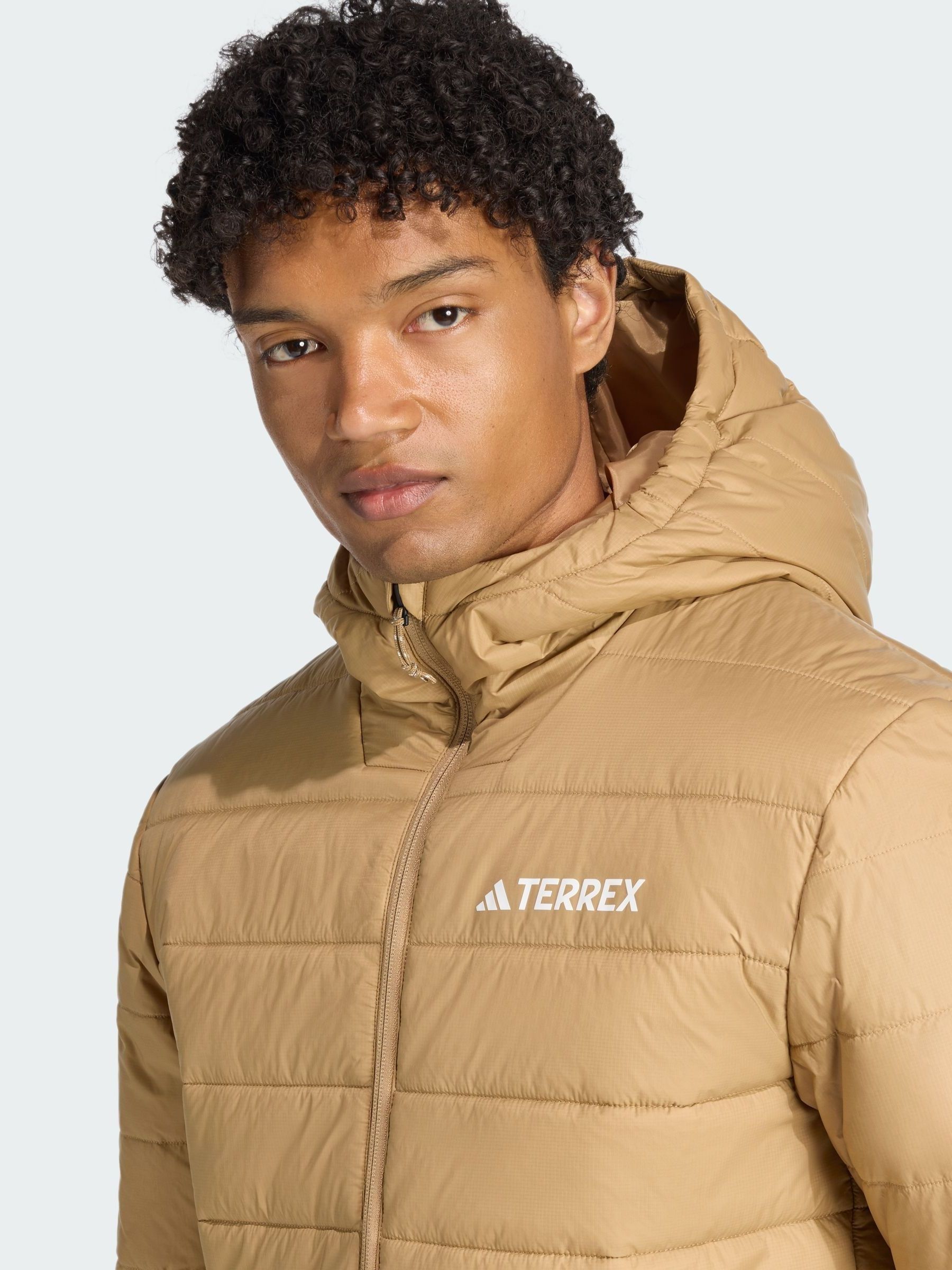Buy adidas Terrex Brown Multi Essentials CLIMAWARM Insulated Hooded ...