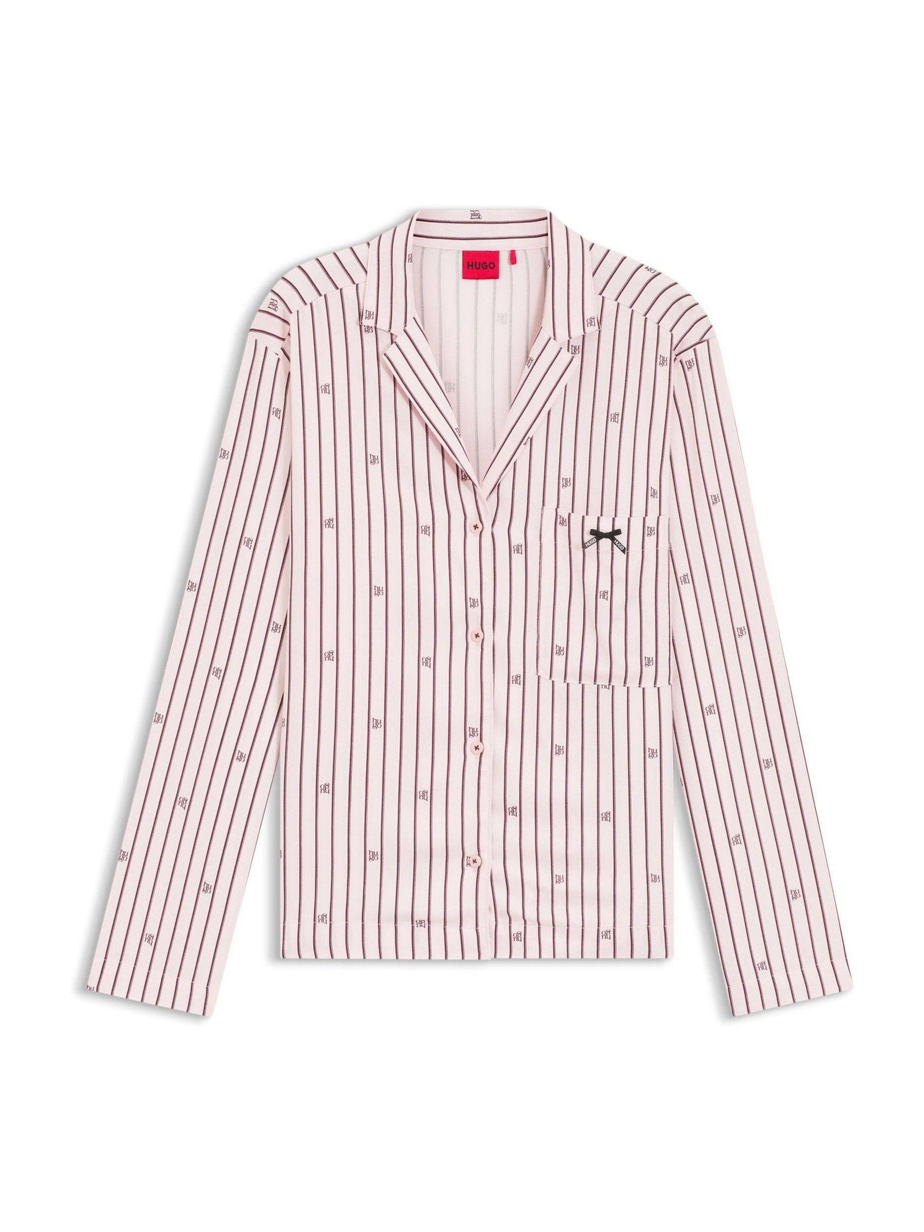 Buy HUGO Stripe Cotton Pyjama Shirt Top from Next Hungary