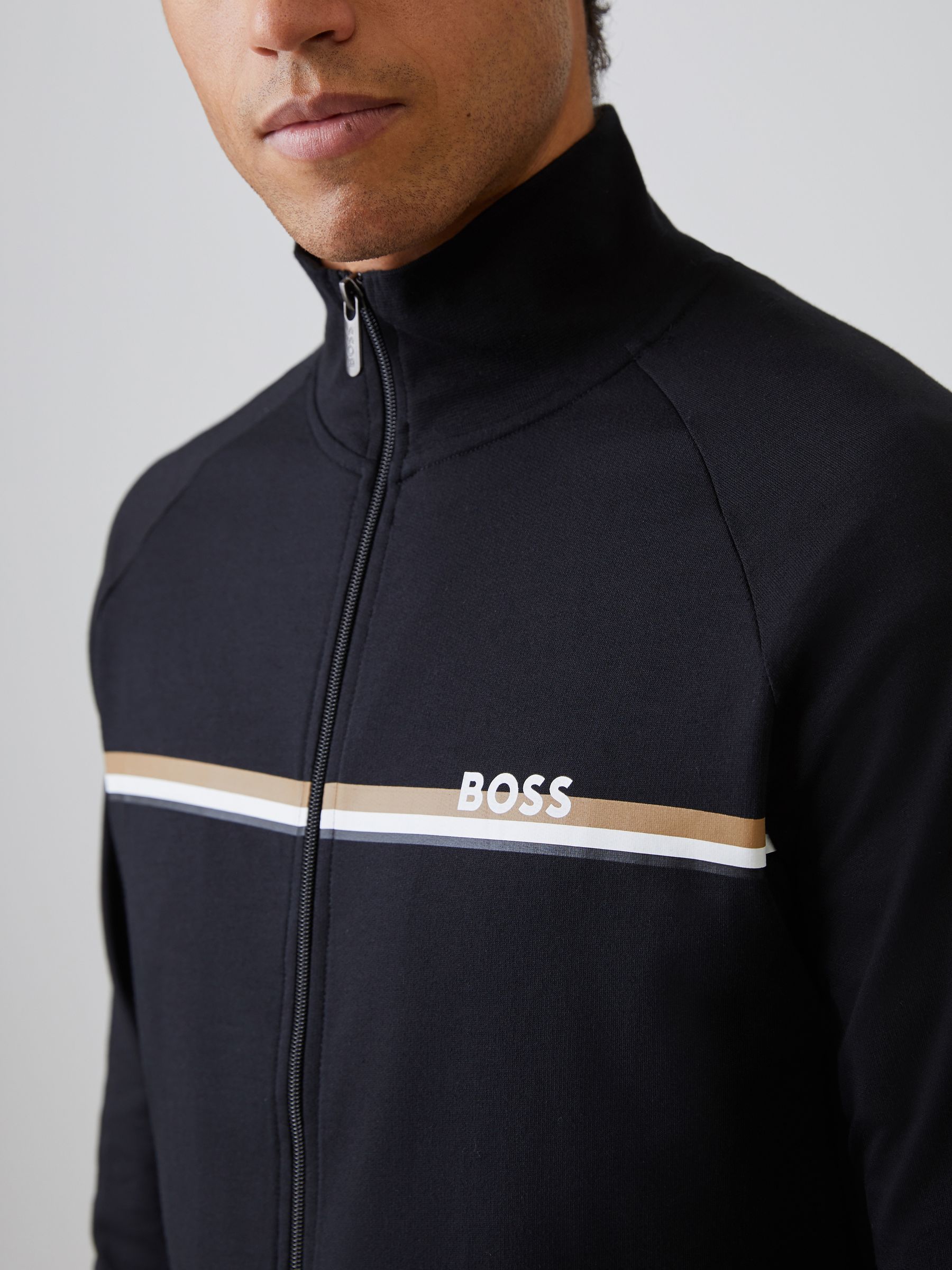 Buy BOSS Black Authentic Logo Zip Through Jacket from Next USA