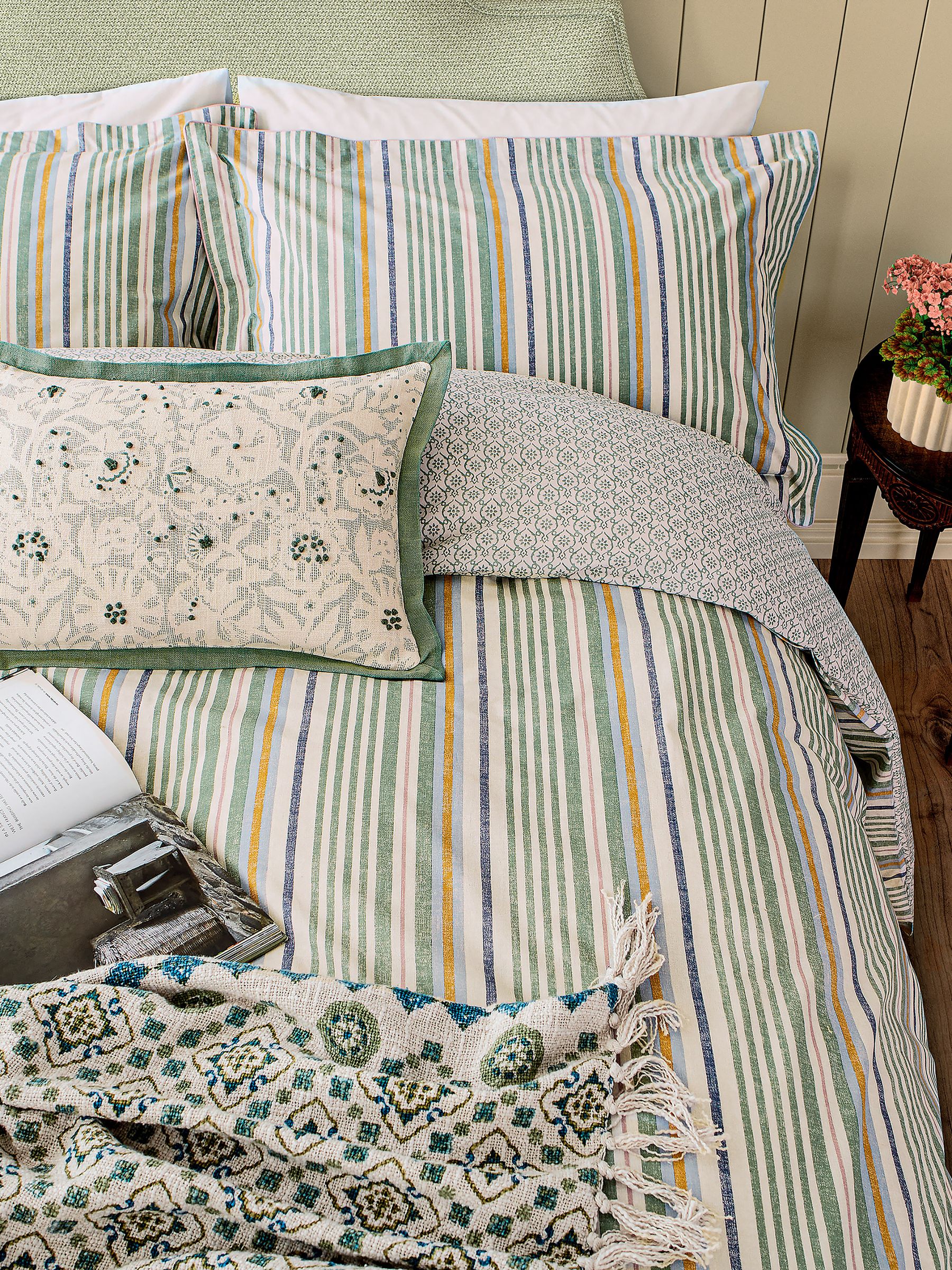 Buy Joules Green Country Tiles Bed Set from the Next UK online shop