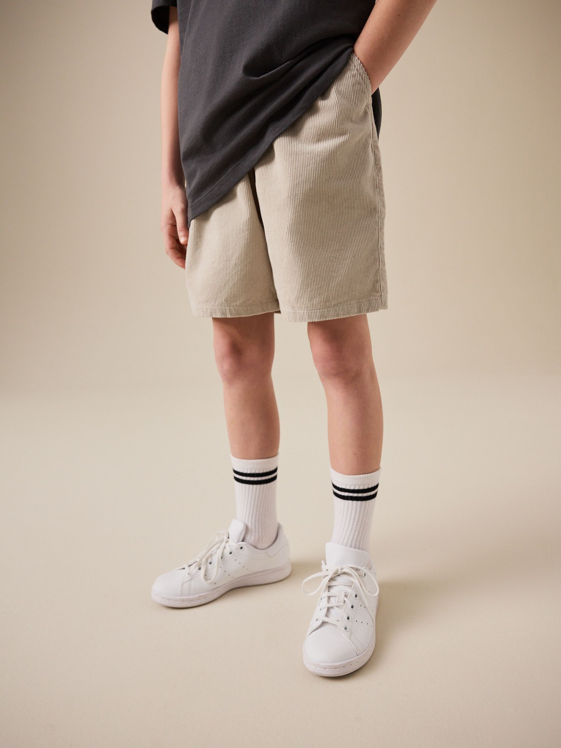 Buy Ecru Pull On Cord Shorts (3-16yrs) from the Next UK online shop