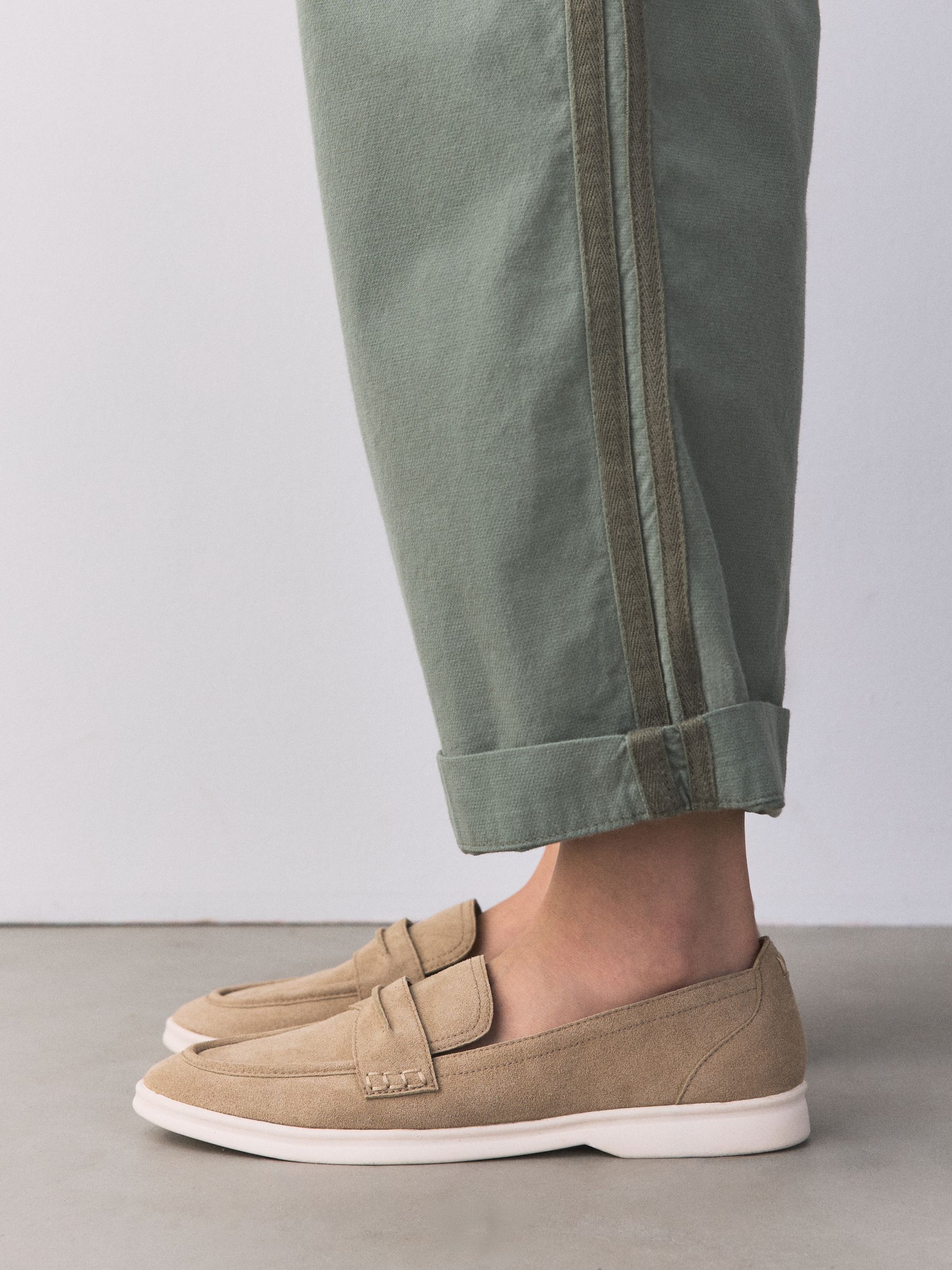 Buy Sand Forever Comfort White Sole Suede Loafers from the Next UK ...