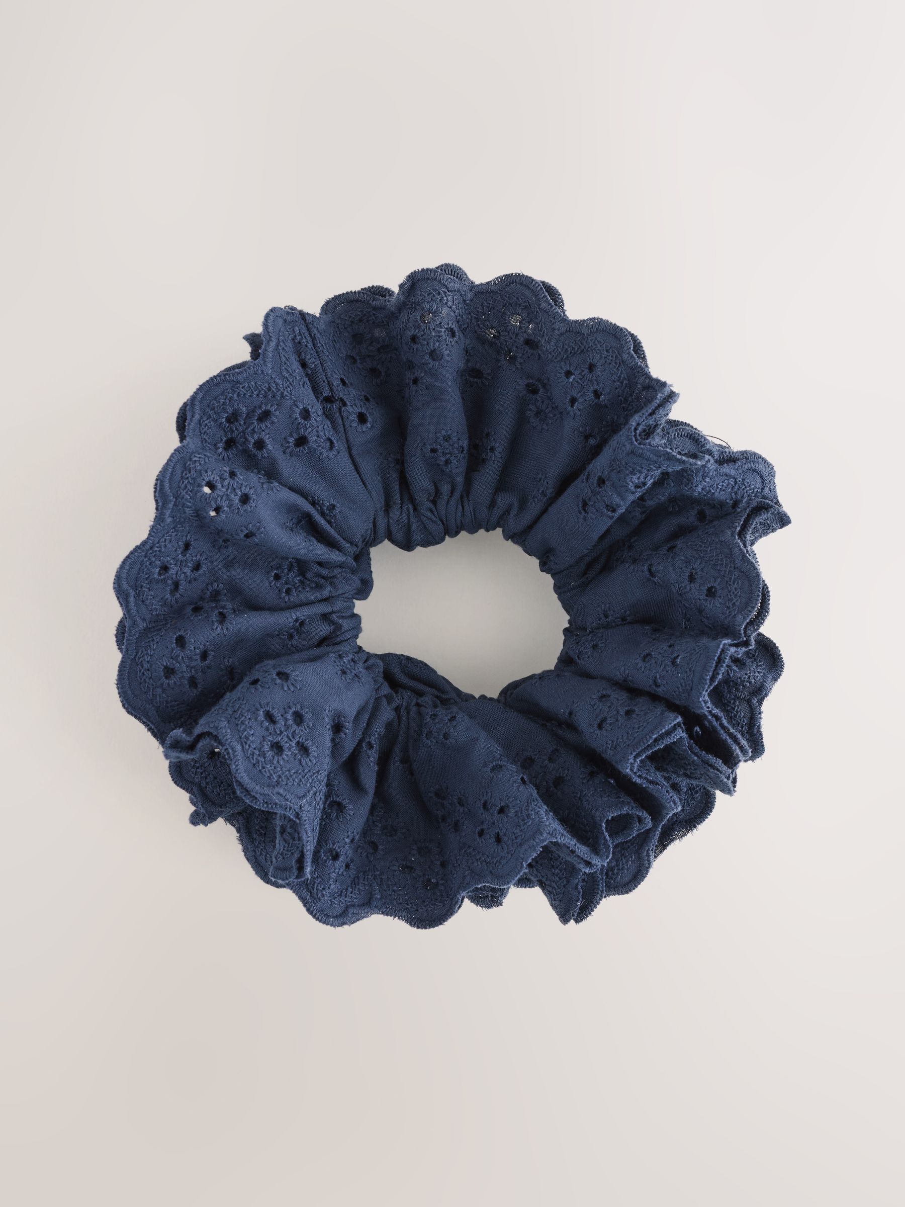 Buy Navy Broderie Scrunchie from the Next UK online shop