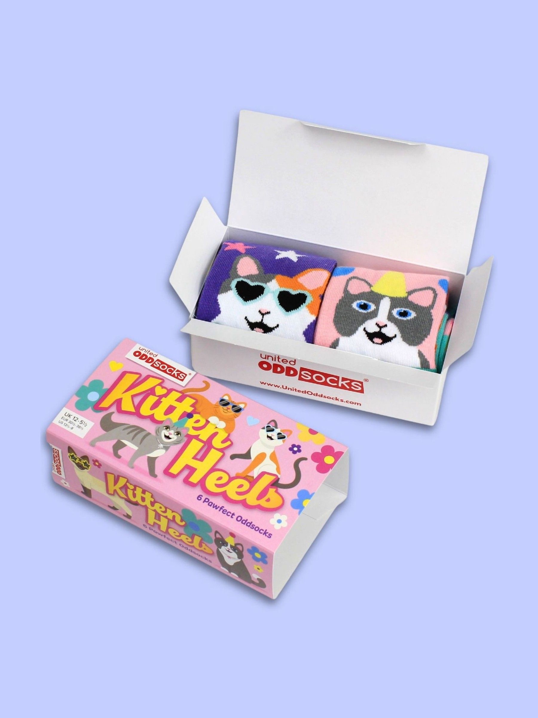 Buy United Odd Socks Purple Kitten Heel Girls Socks 6 pack from the Next UK online shop