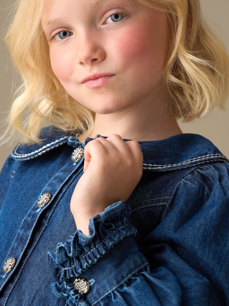 Buy Angel & Rocket Paige Diamonte Embellished Denim Dress from Next Greece