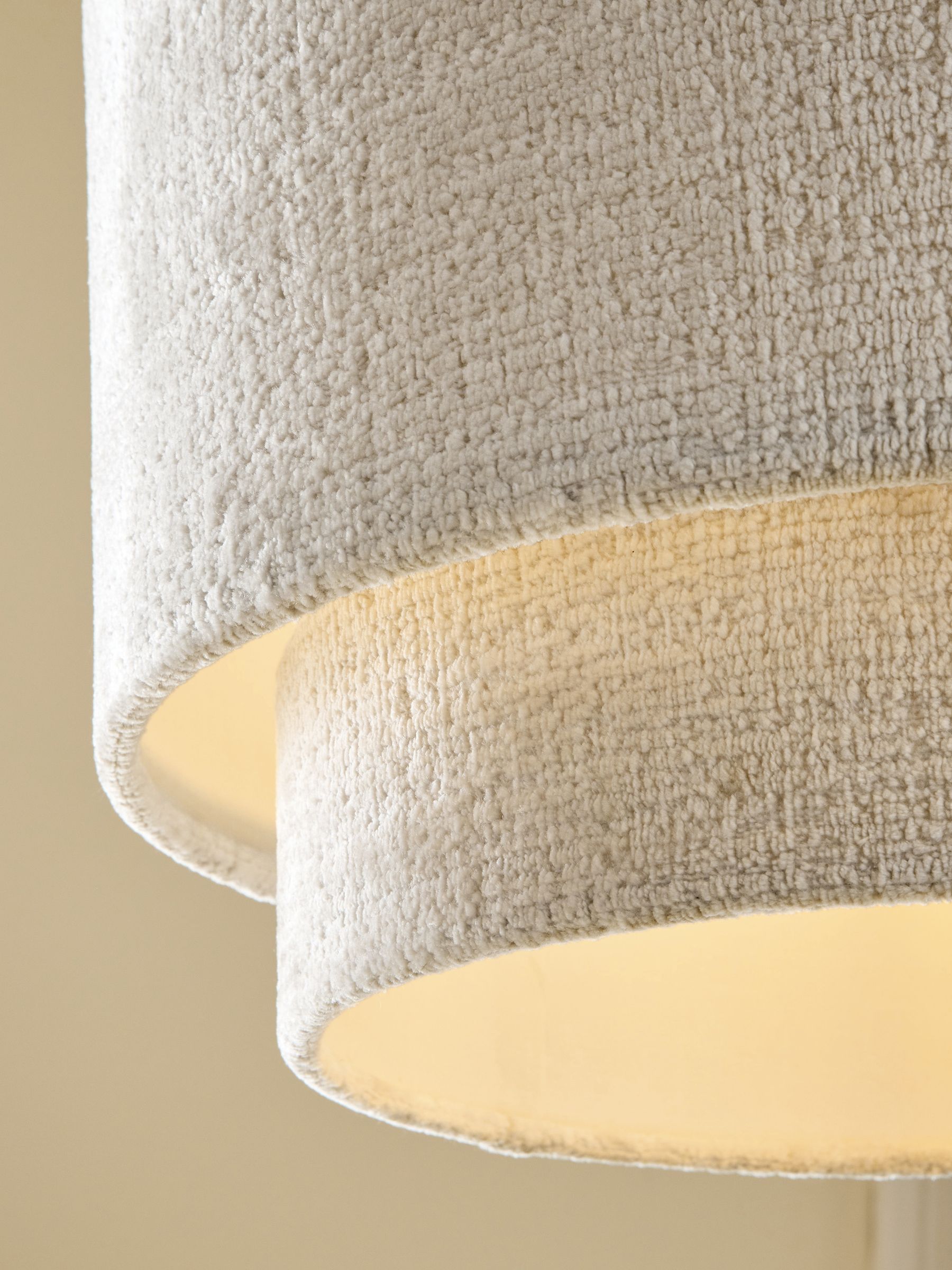 Buy Oyster Plush Chenille 2 Tier Easy Fit Shade from the Next UK online ...
