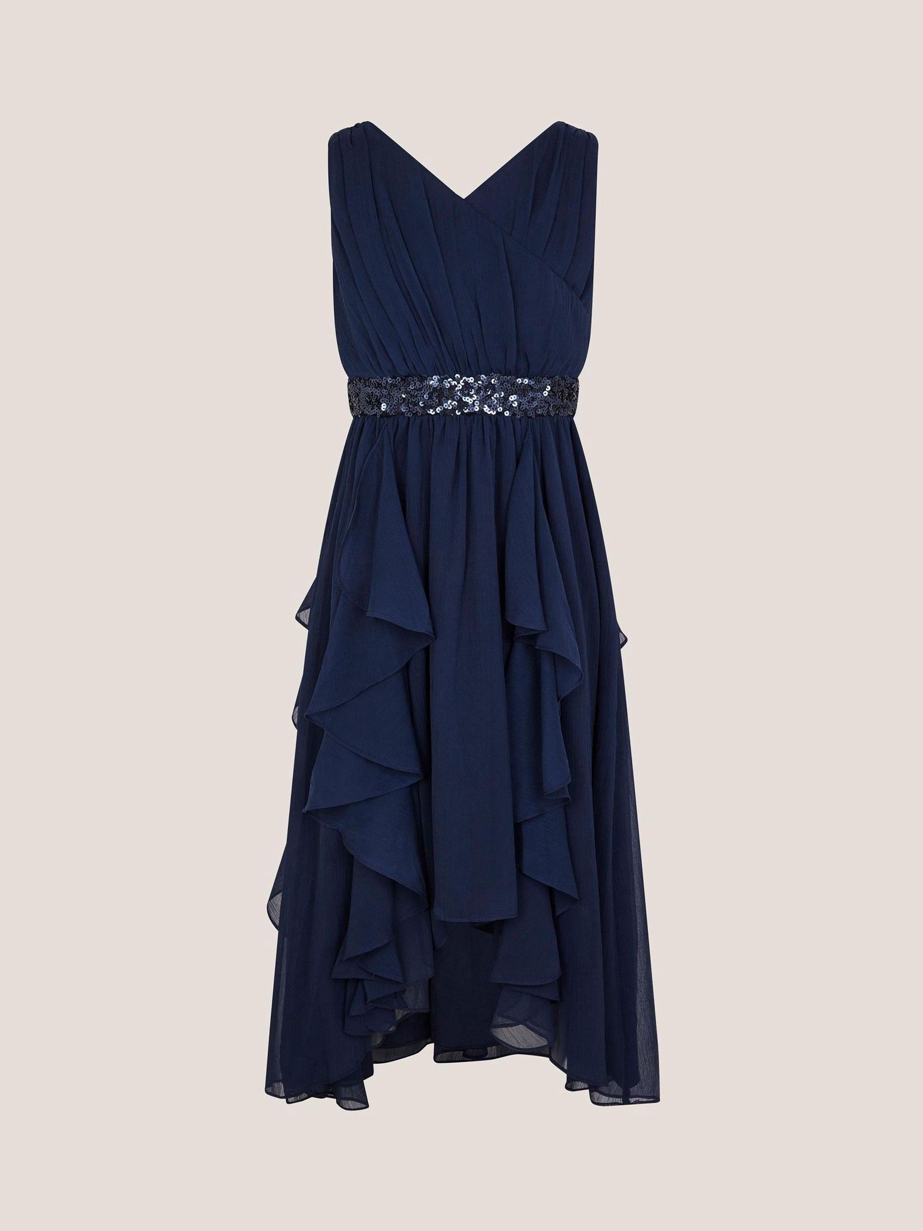 Buy Monsoon Blue Clemmie Sequin Chiffon Prom Dress from Next Australia