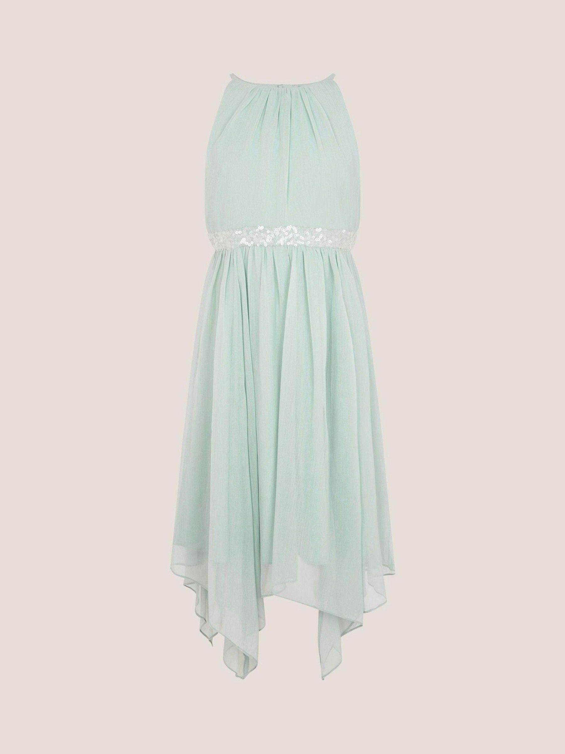 Buy Monsoon Green Idaho Halter Chiffon Prom Dress from Next Ireland