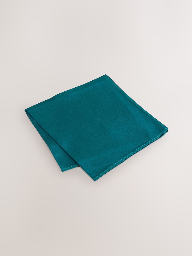Buy Teal Silk Tie Pocket Square and Pin Set from the Next UK online shop