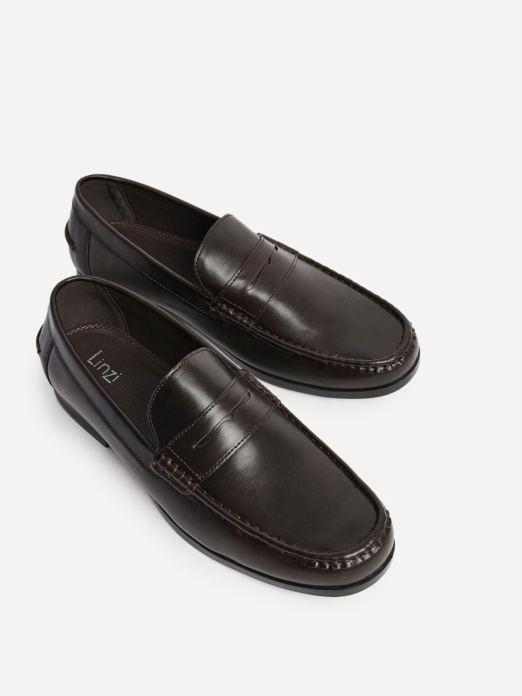 Buy Linzi Brown Tomasso Penny Loafers from Next Egypt